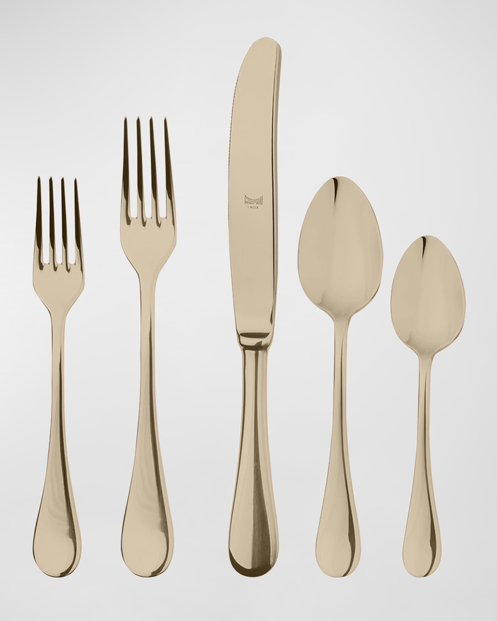 Mepra Brescia Champagne 5-Piece Flatware Set | Neiman Marcus