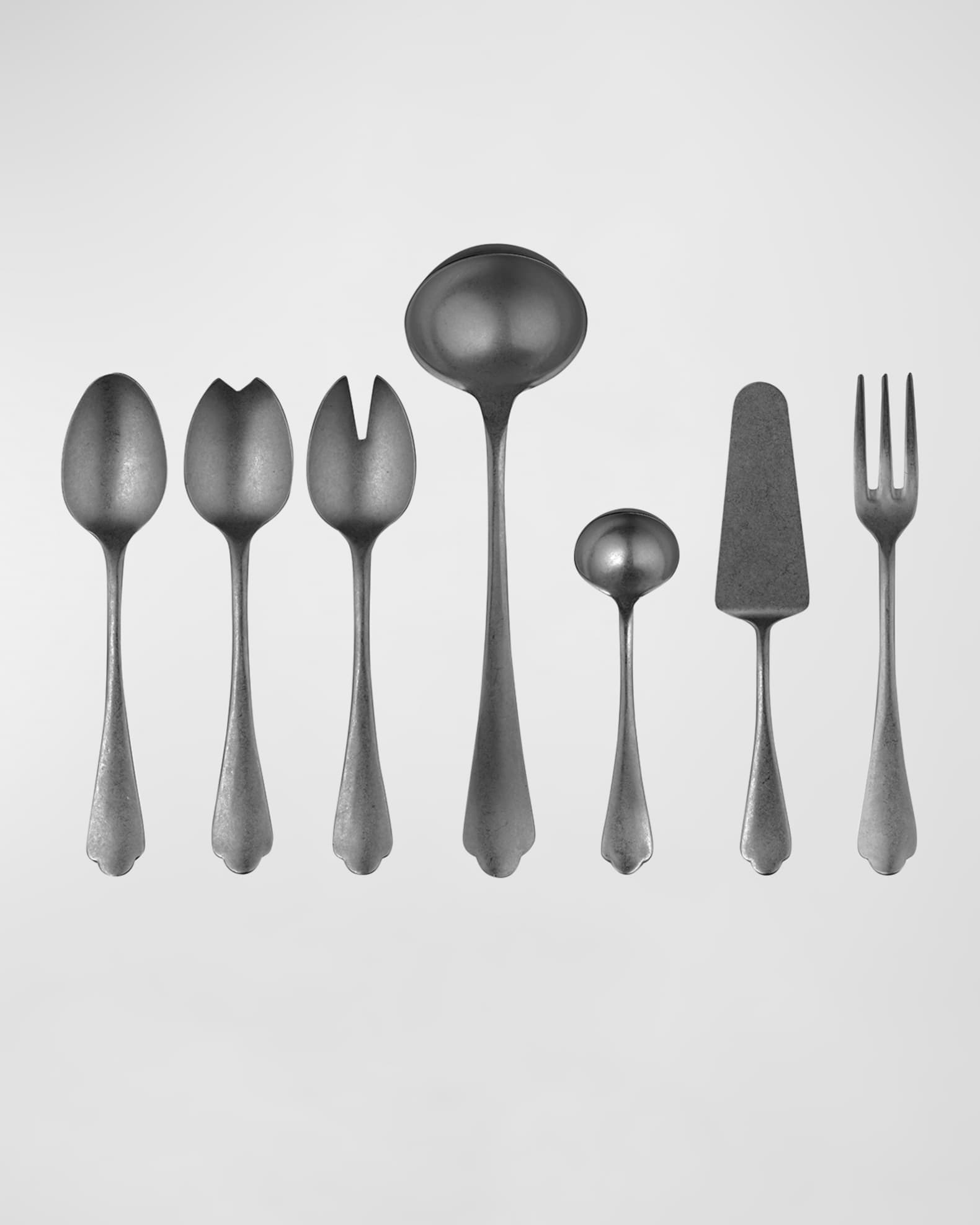 Mepra Dolce Vita 7-Piece Serve Flatware Set - Pewter Bronze | Neiman Marcus