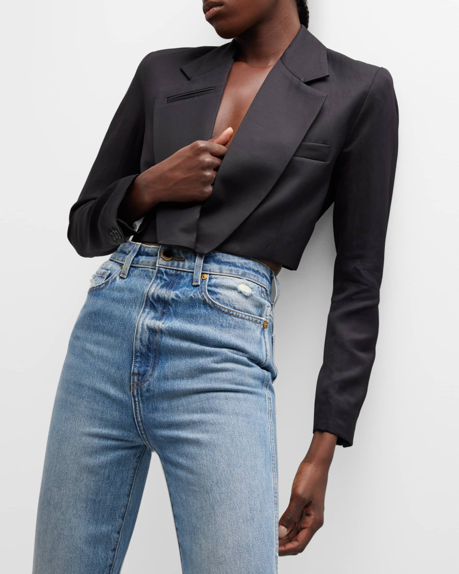 Smythe Cutoff Oversized Blazer | Neiman Marcus
