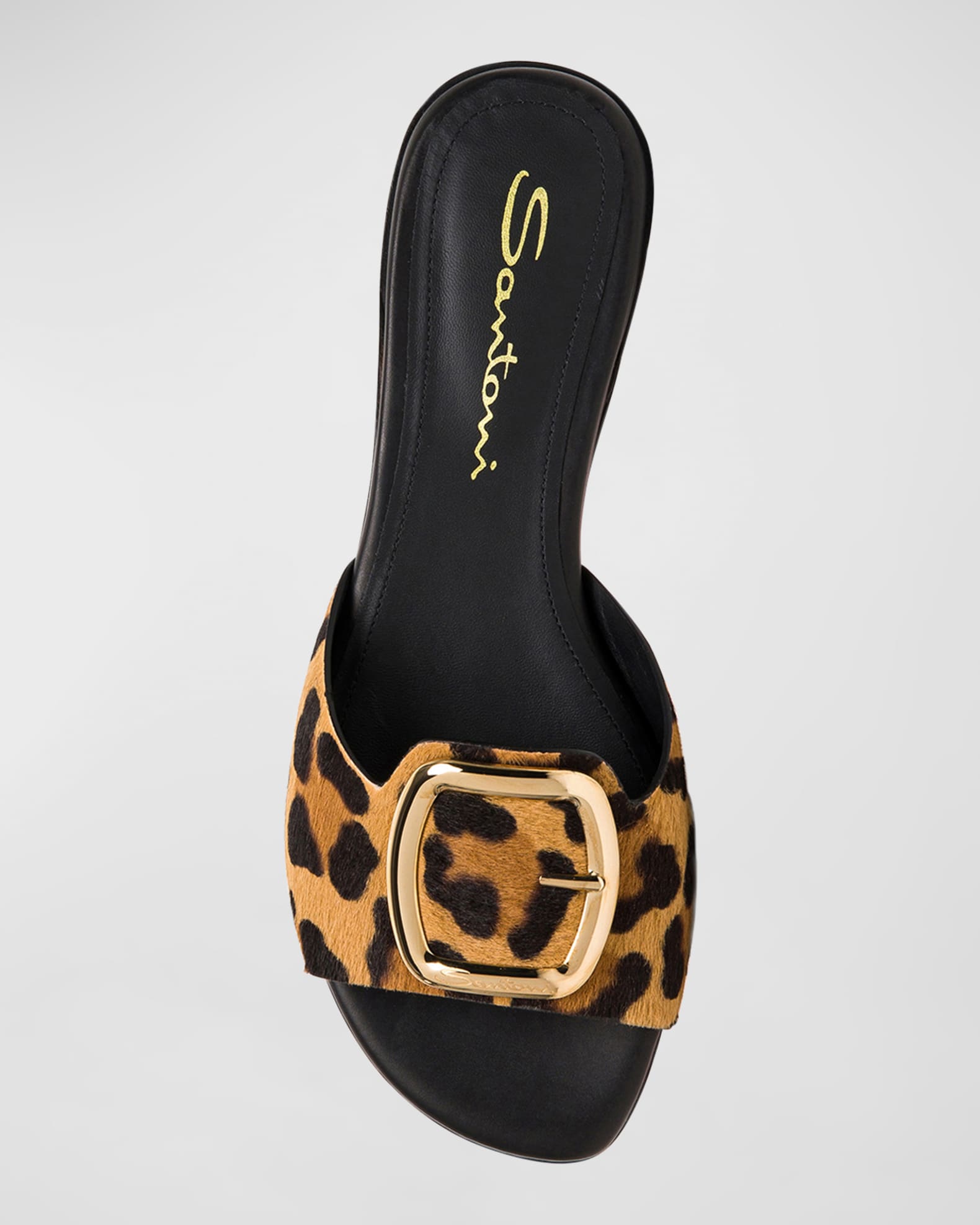 Santoni Apricot Slide Sandals | Neiman Marcus