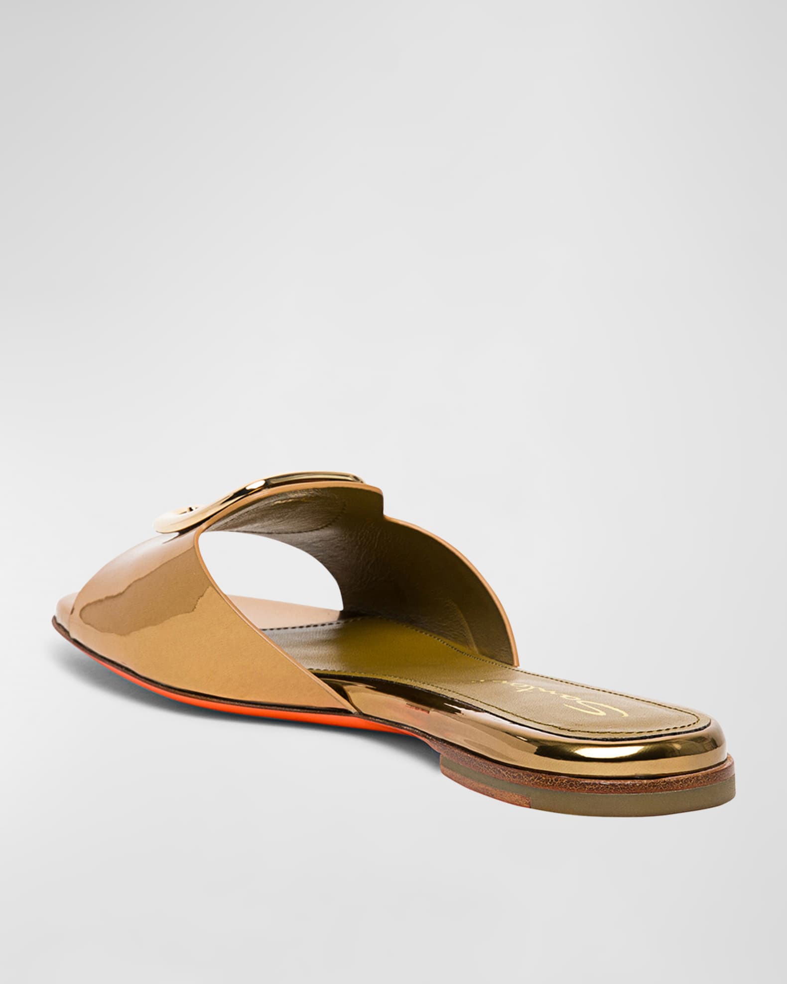 Santoni Apricot Slide Sandals | Neiman Marcus