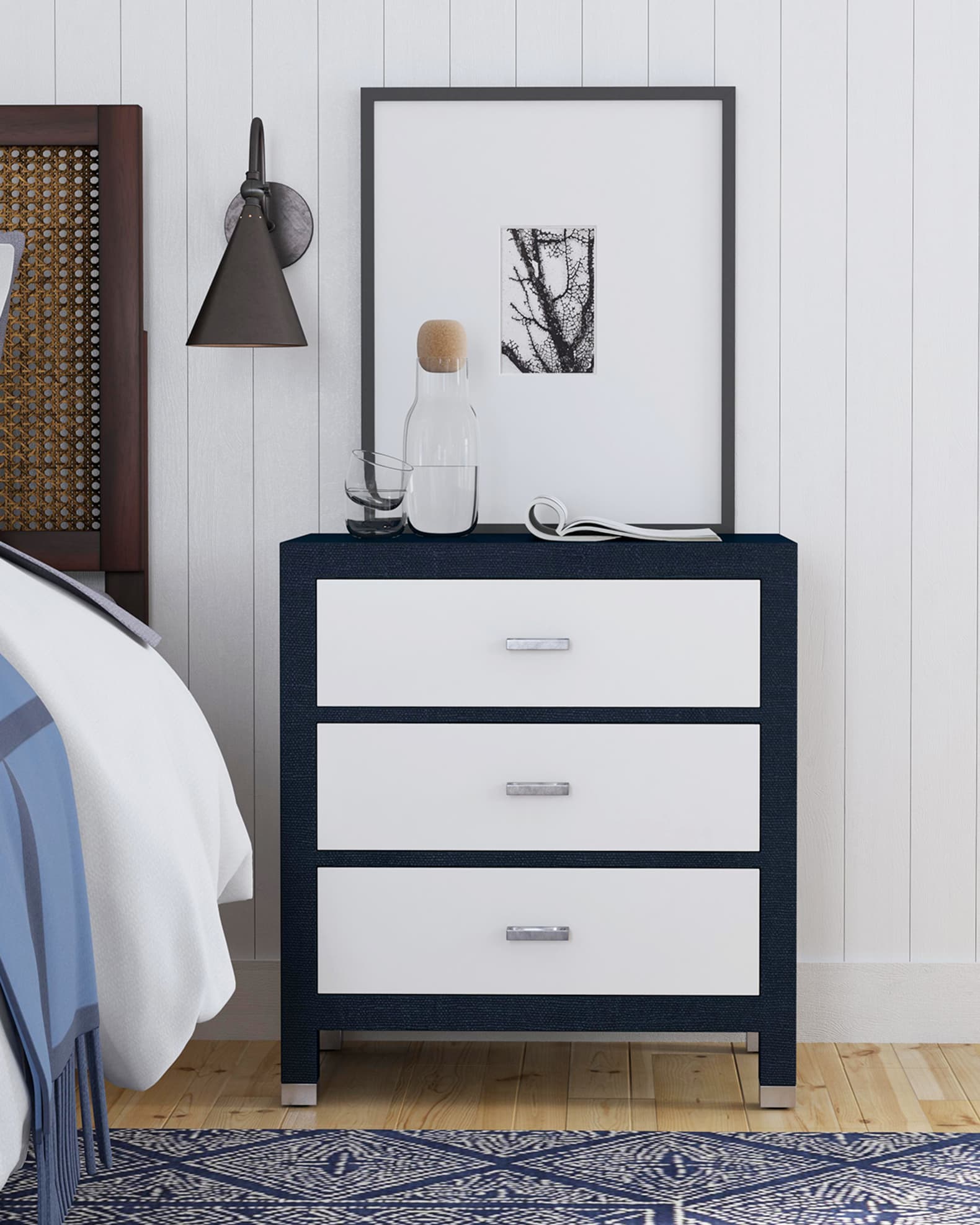 Kinley 3-Drawer Night Stand | Neiman Marcus