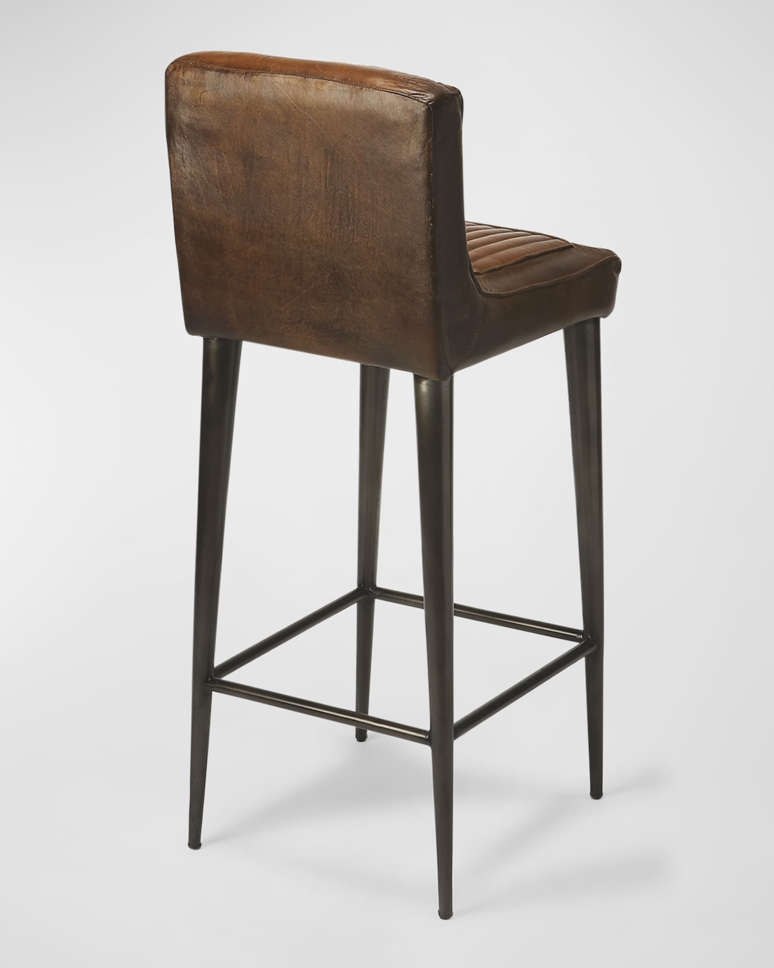 Butler Specialty Co Jester Leather Bar Stool, 32" | Neiman Marcus