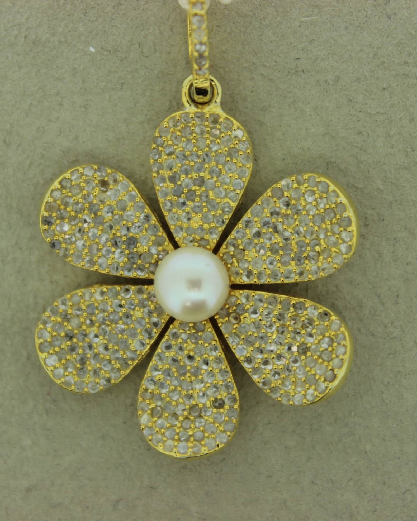 Margo Morrison Dia and Pearl Flower Charm 1 | Neiman Marcus