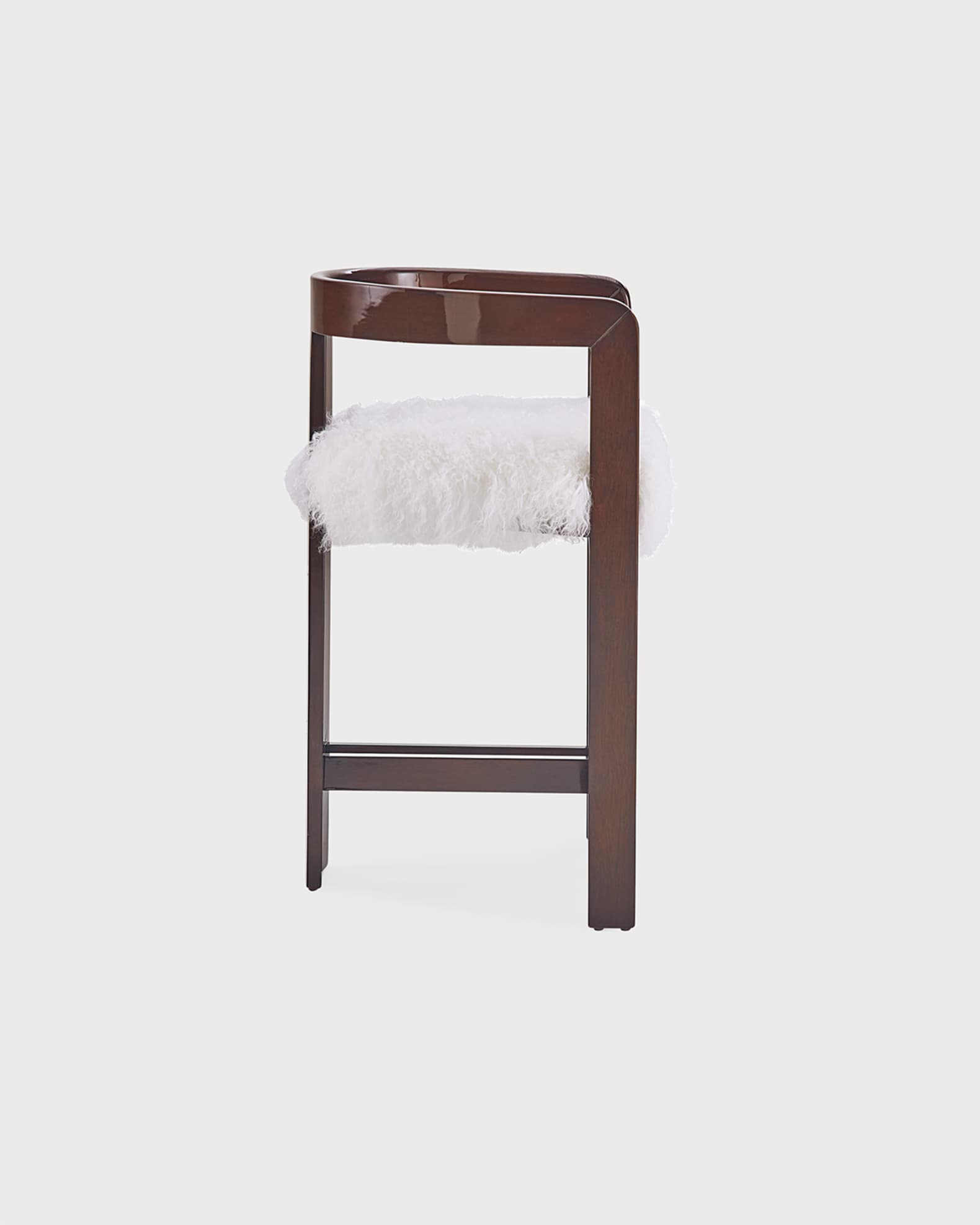 Interlude Home Burke Sheepskin Counter Stool - 25.5" | Neiman Marcus