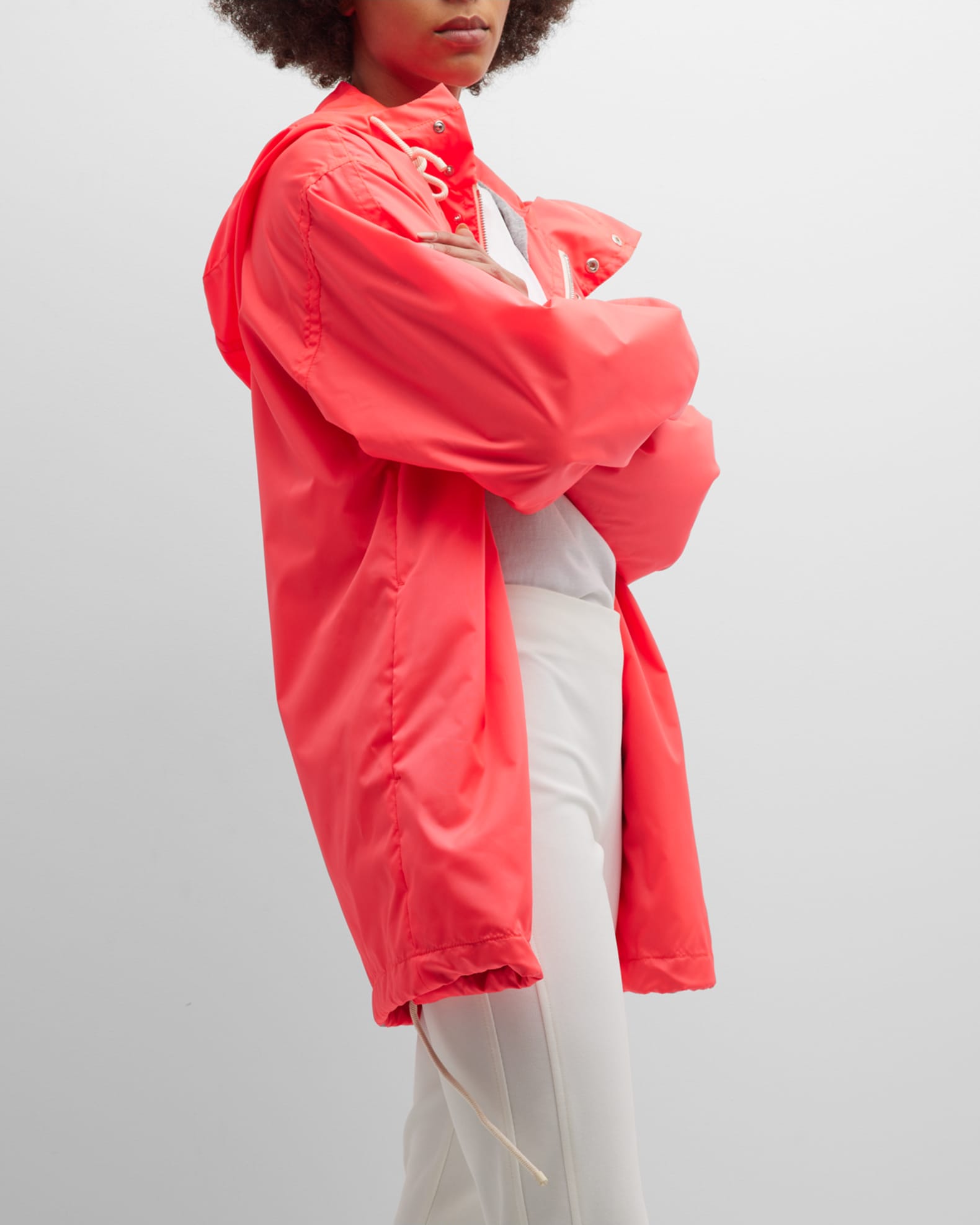 Moncler Genius x Alicia Keys Soho Jacket with Logo Detail | Neiman Marcus