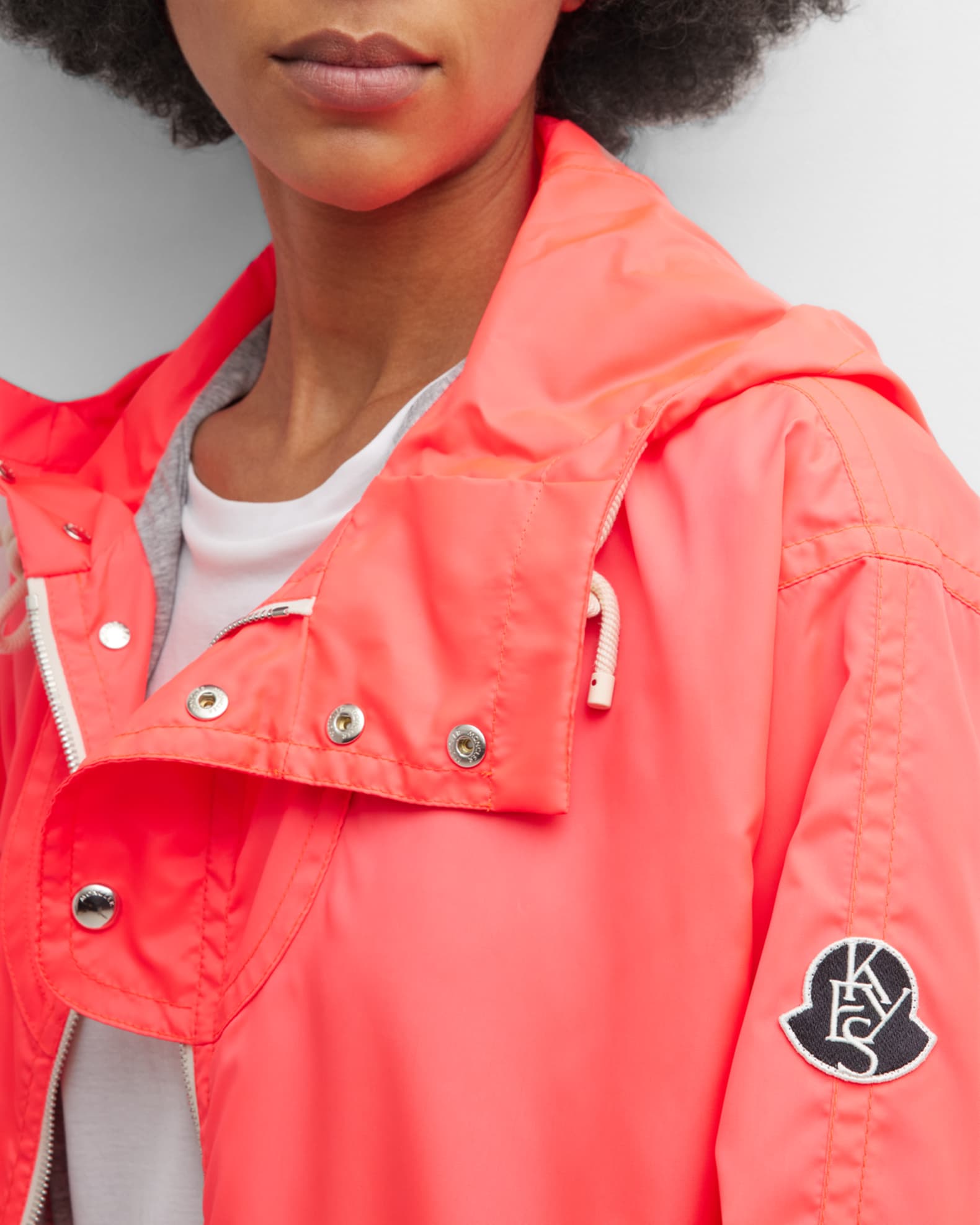 Moncler Genius x Alicia Keys Soho Jacket with Logo Detail | Neiman Marcus