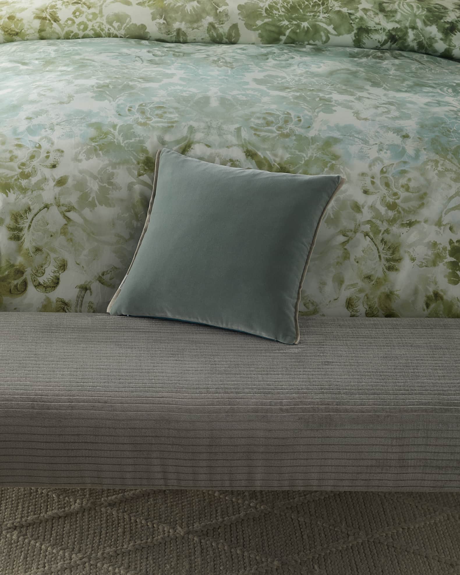 Designers Guild Varese Ocean & Duck Egg Velvet Decorative Pillow ...