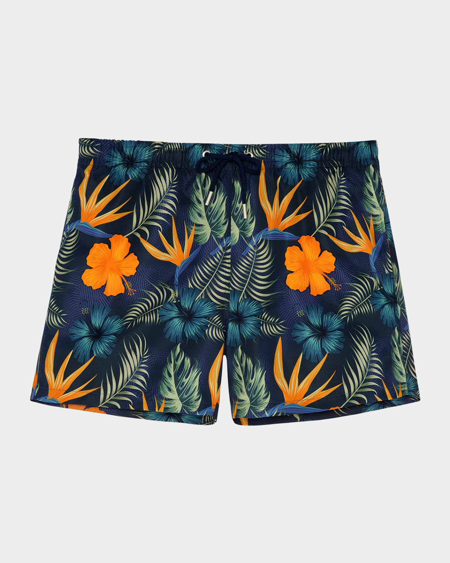 HOM Men's Multicolor Floral Beach Boxer | Neiman Marcus