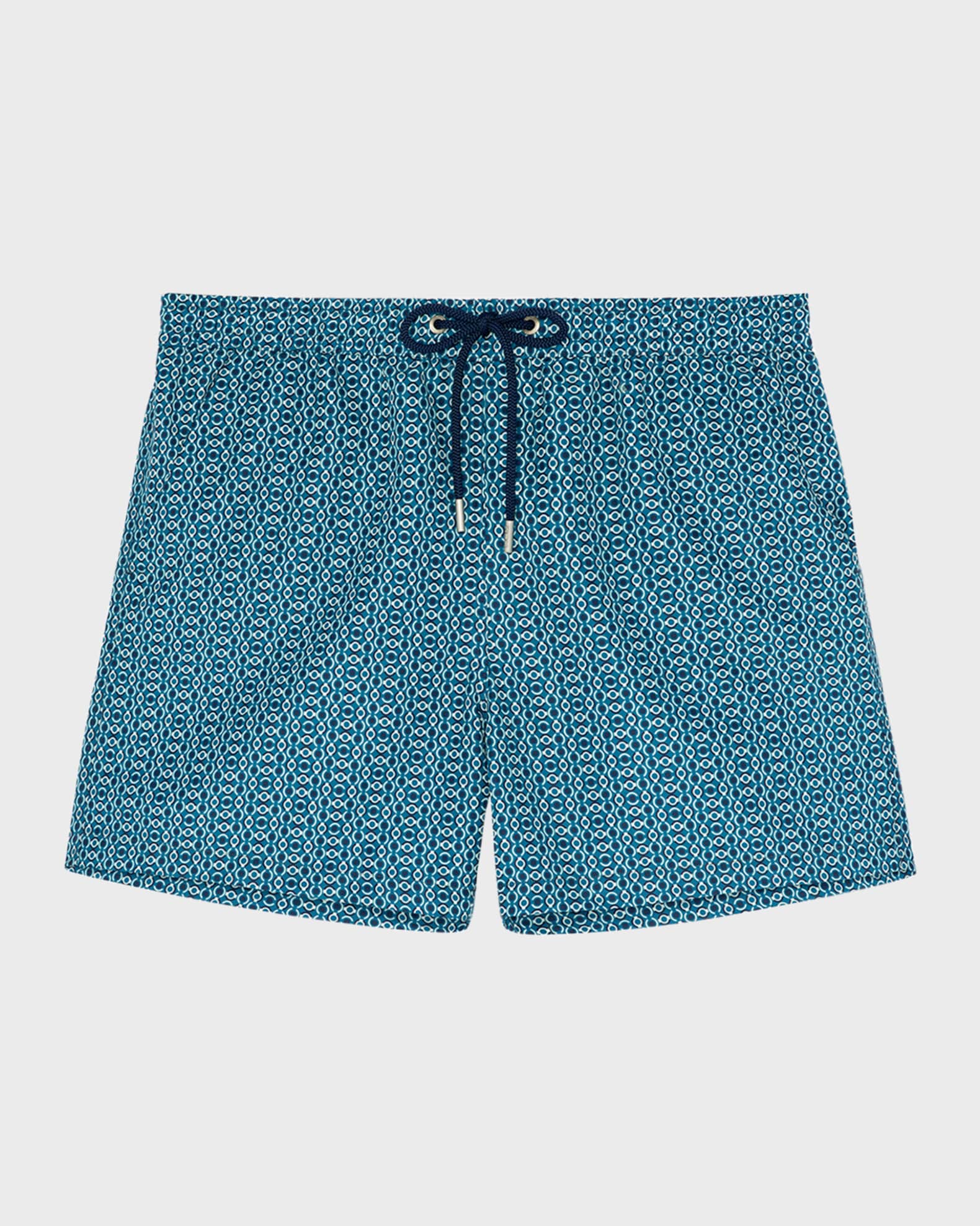 HOM Men's Monochrome Patterned Beach Boxer | Neiman Marcus