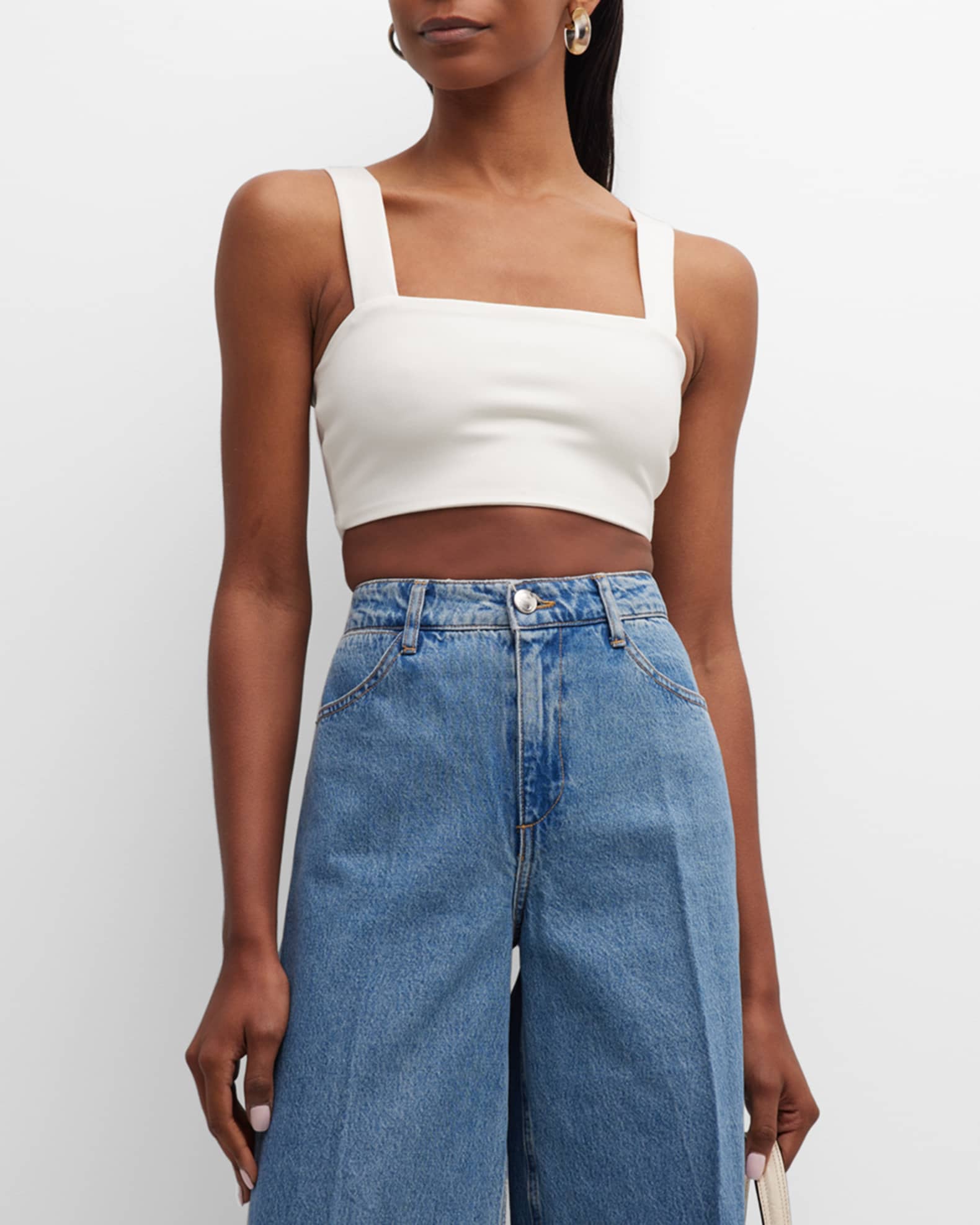 SPRWMN Micro Tube Top with Straps | Neiman Marcus