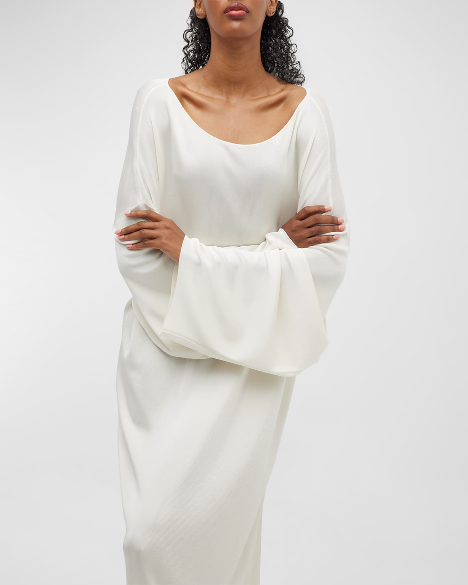 THE ROW Stephie Long-Sleeve Maxi Dress | Neiman Marcus