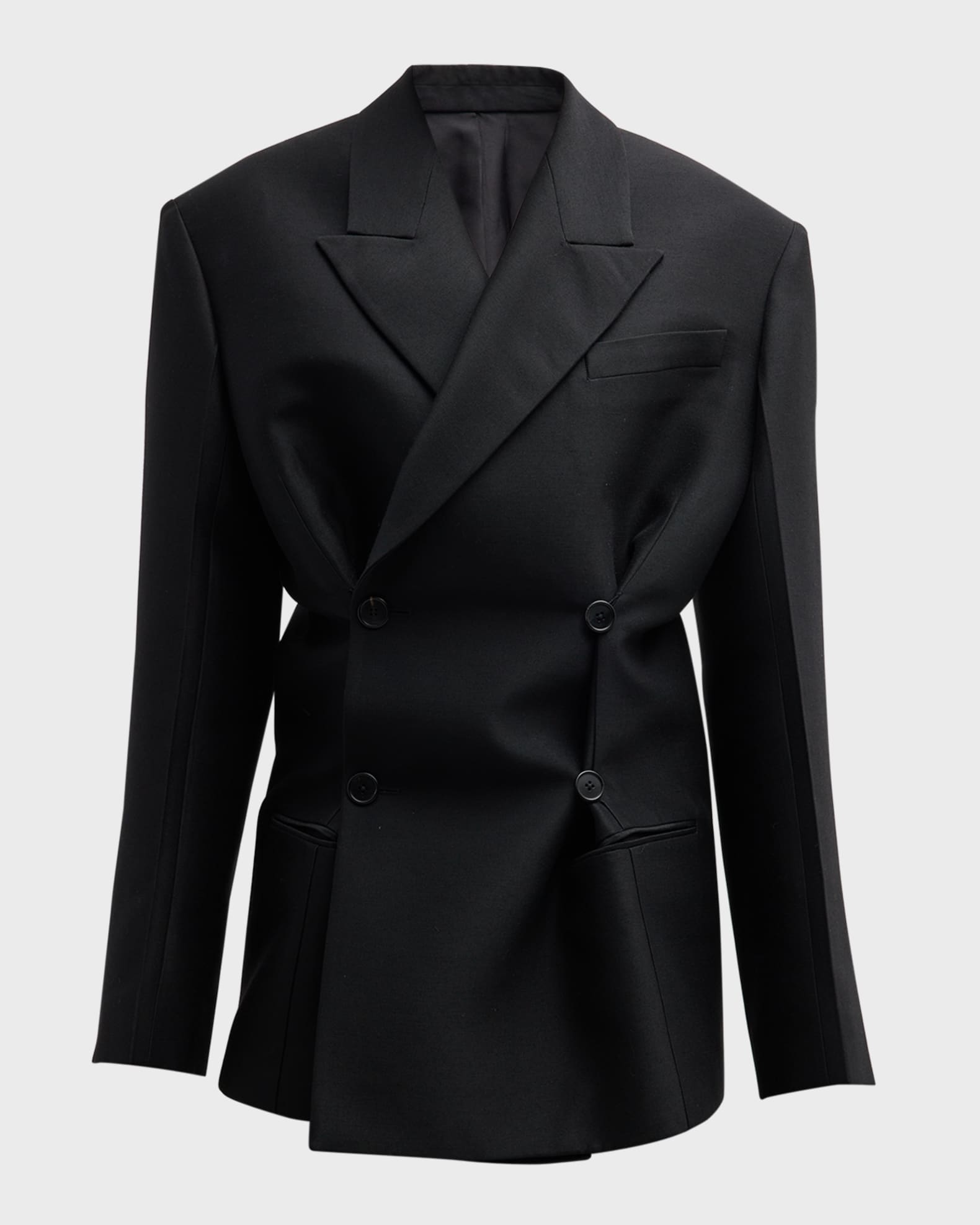 THE ROW Cosima Double-Breasted Blazer Jacket | Neiman Marcus