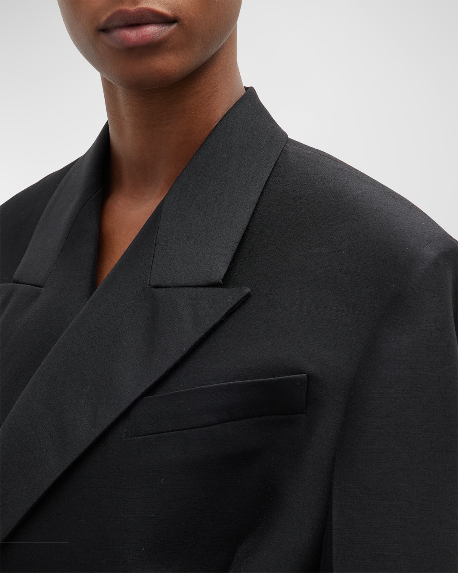 THE ROW Cosima Double-Breasted Blazer Jacket | Neiman Marcus