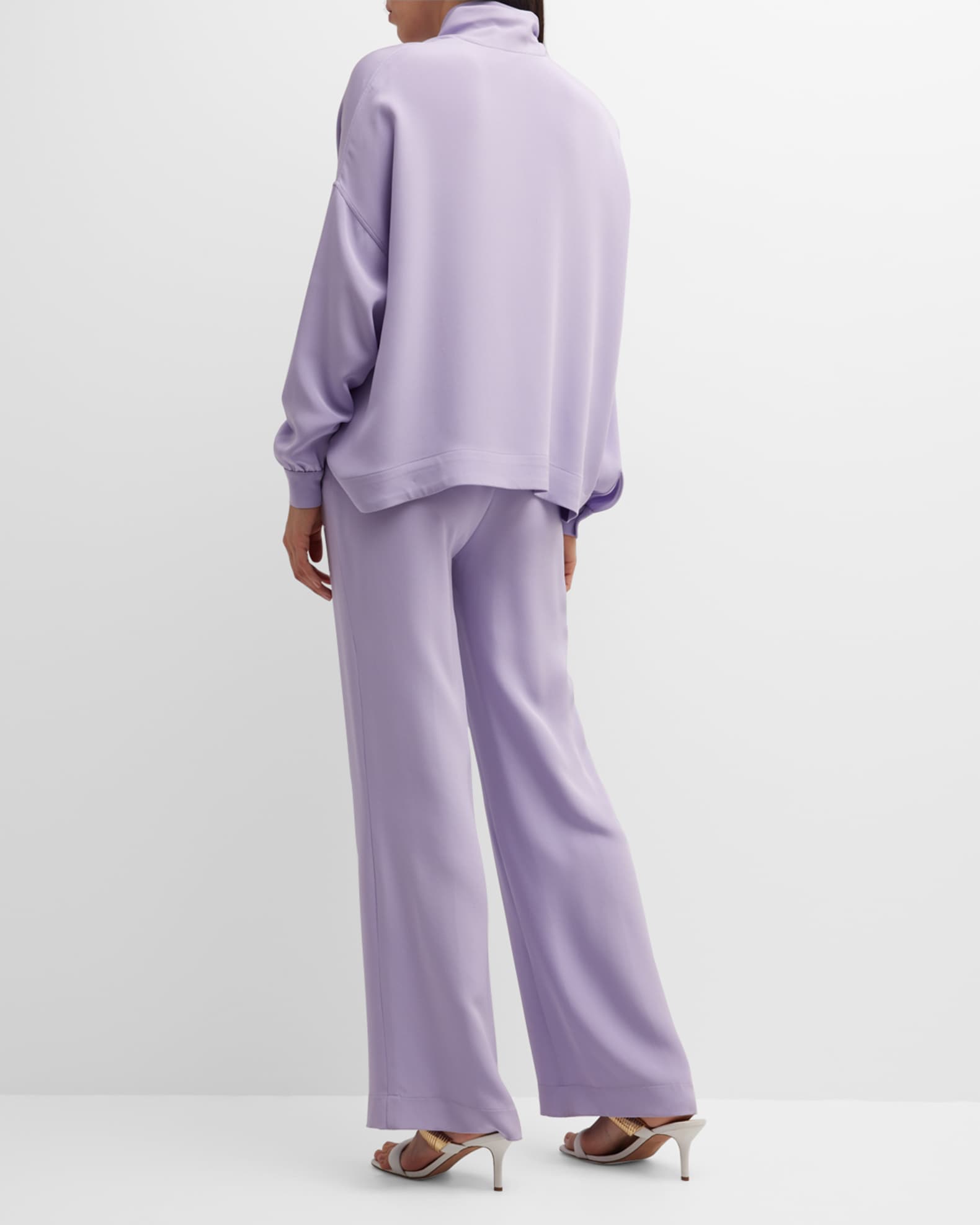 Libertine Powdered Violet Wide-Leg Pants | Neiman Marcus