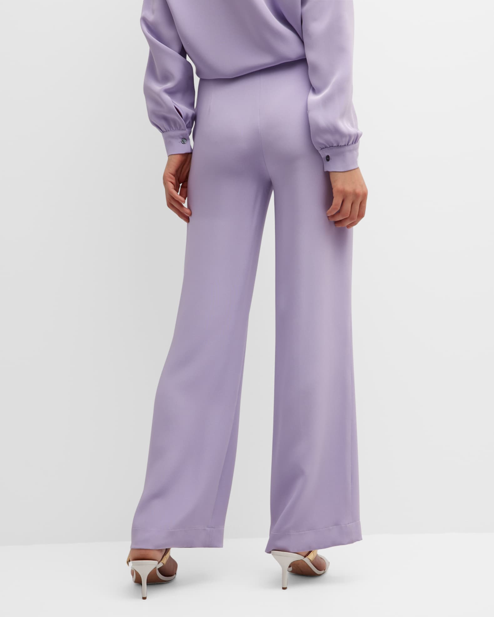 Libertine Powdered Violet Wide-Leg Pants | Neiman Marcus