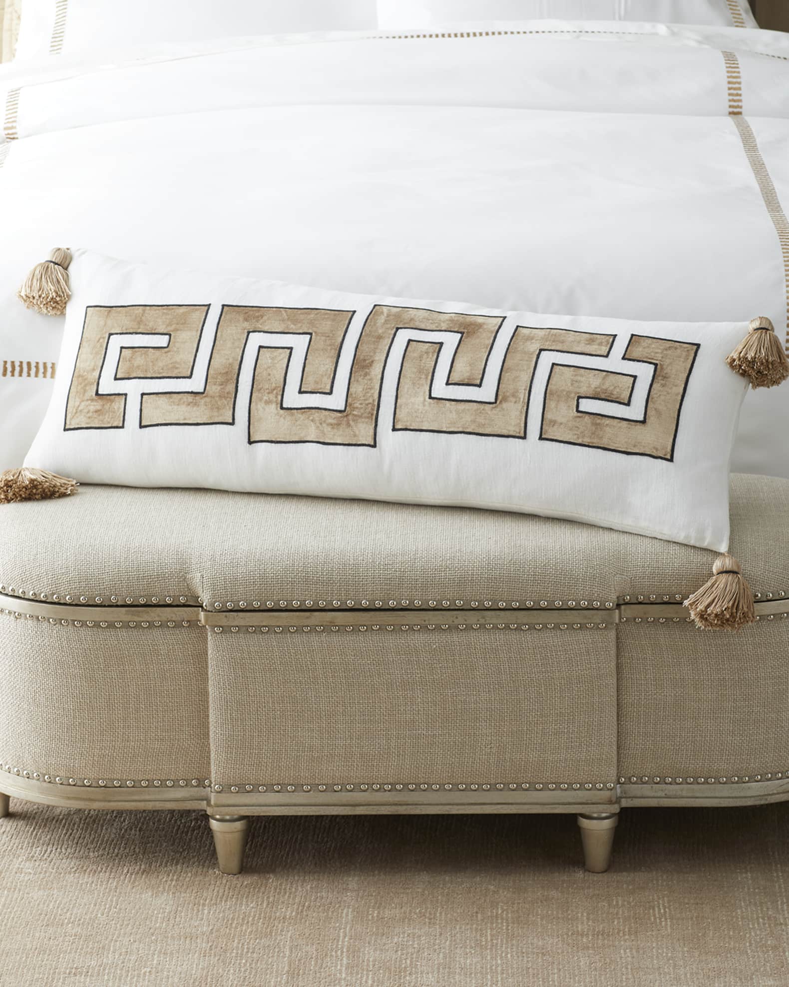 Amity Home Tate Extra-Long Bolster Pillow | Neiman Marcus