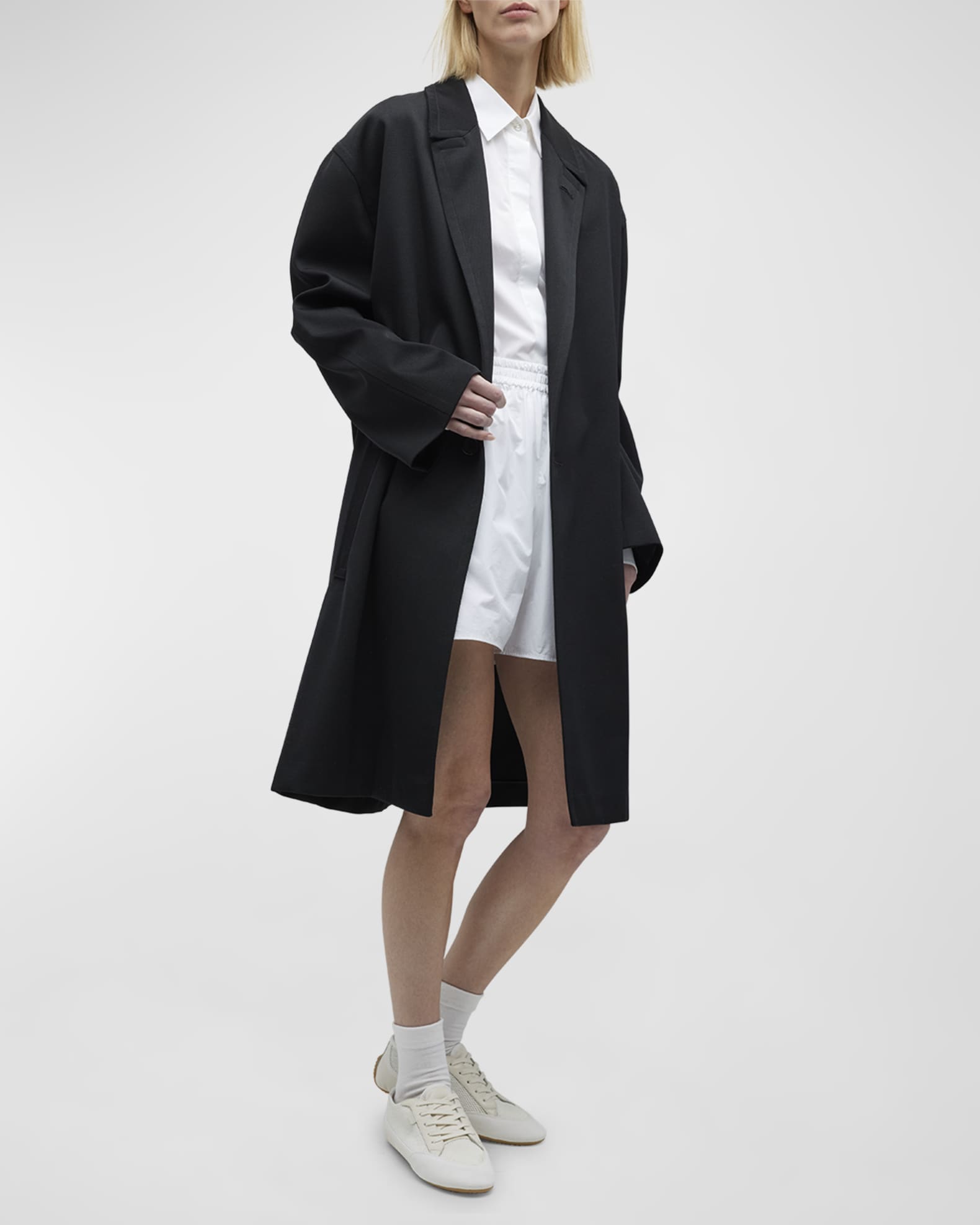 THE ROW Clancy Wool Top Coat | Neiman Marcus