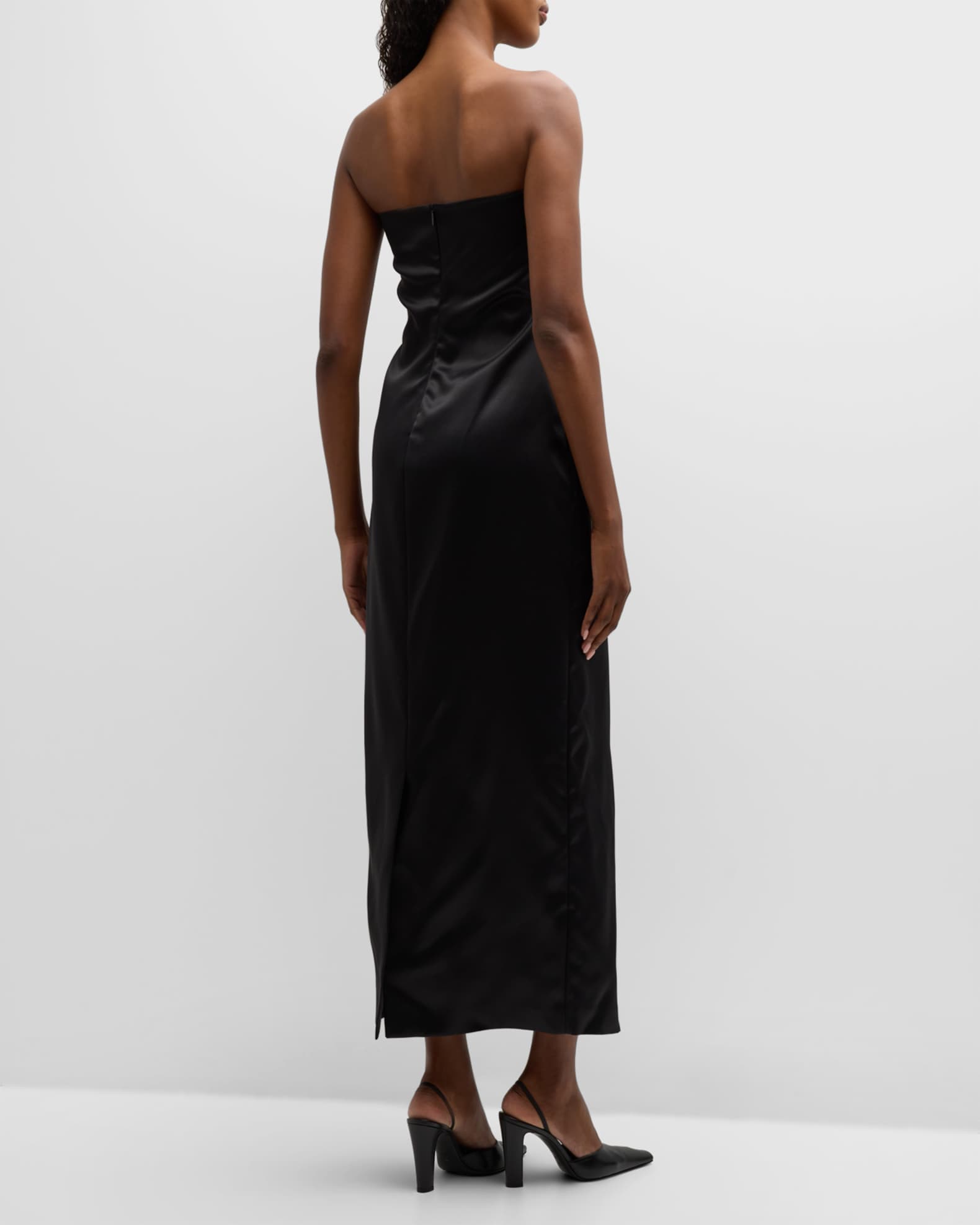THE ROW Reeta Strapless Silk Maxi Dress | Neiman Marcus