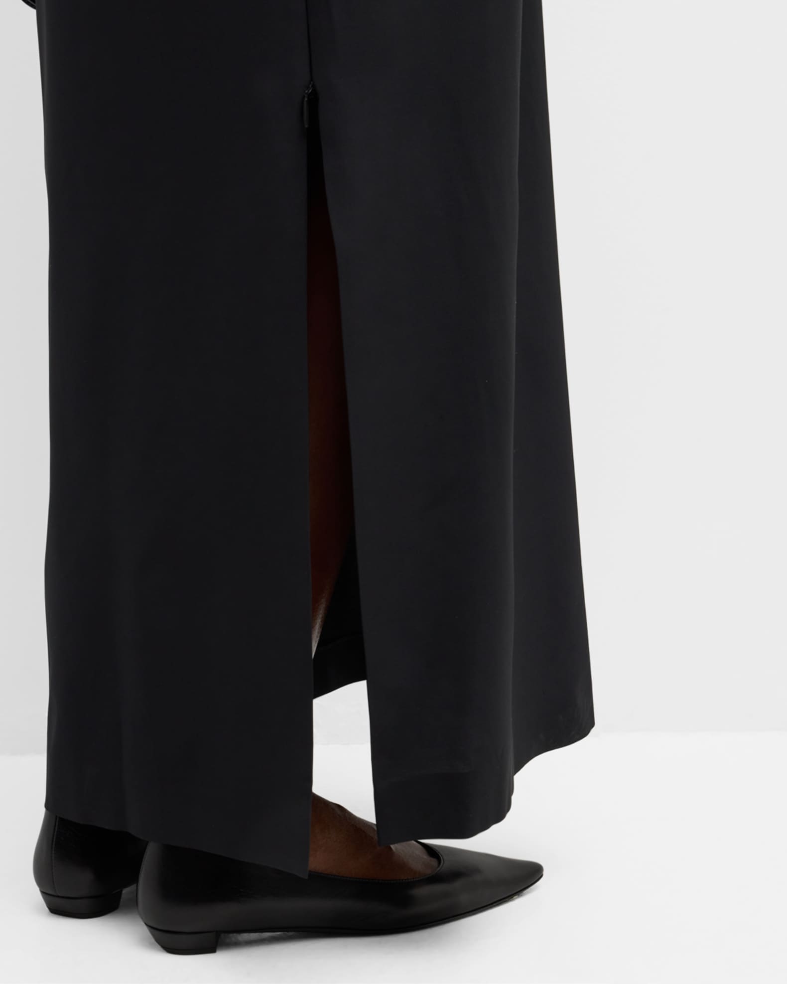 THE ROW Calanthe Wool Gown with Cape Back | Neiman Marcus