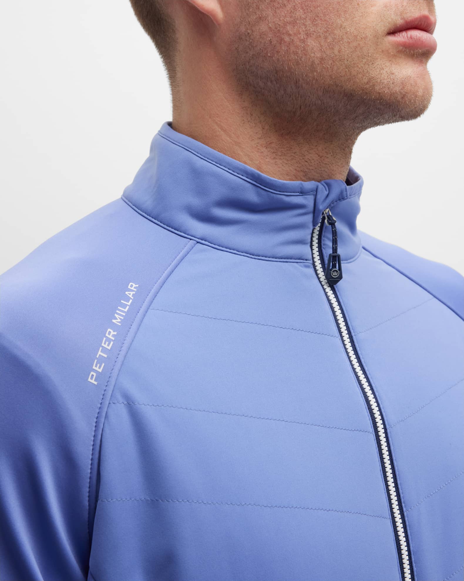 Peter Millar Men's Merge Elite Hybrid Full-Zip Performance Jacket ...
