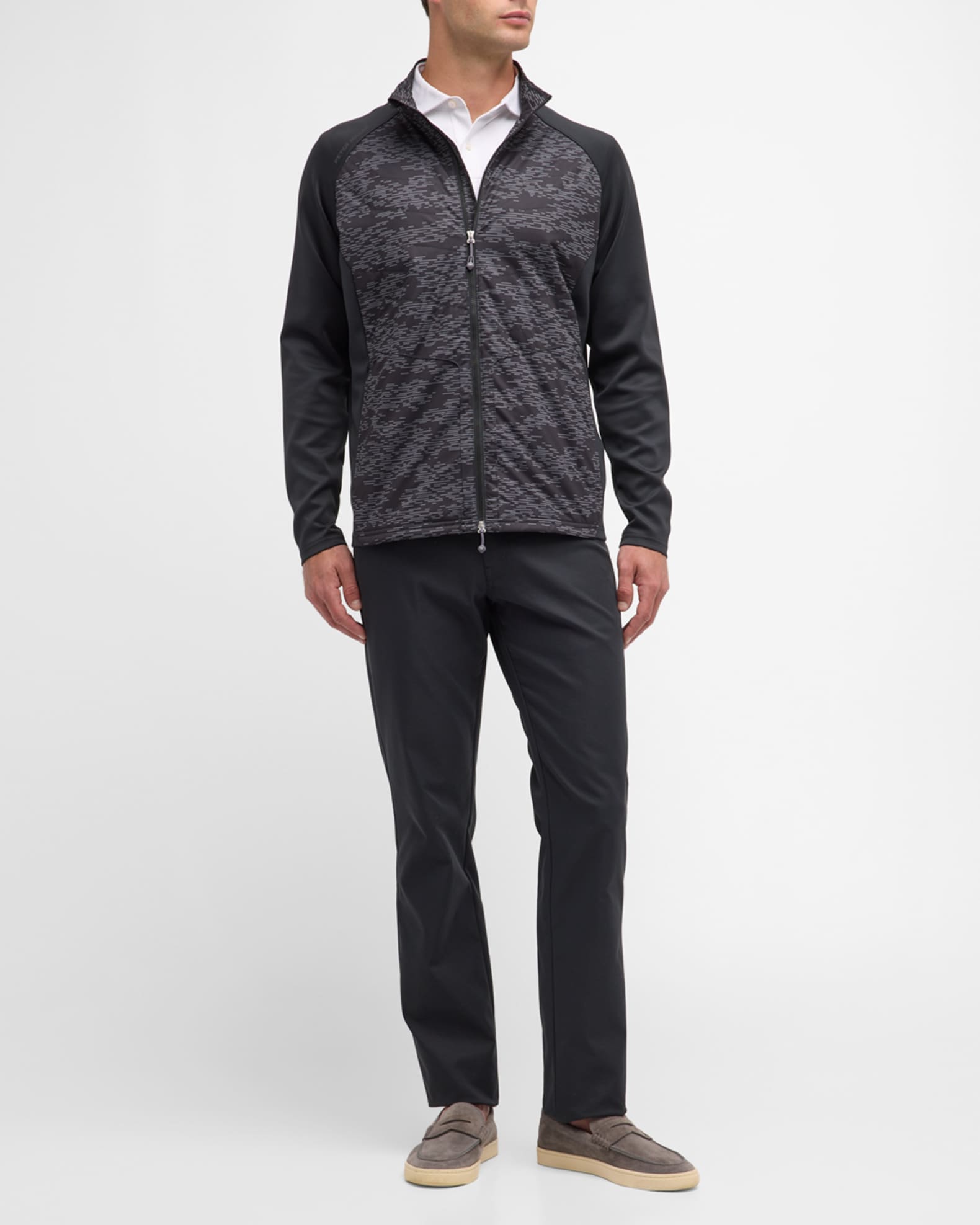 Peter Millar Men's Merge Elite Hybrid Full-Zip Jacket | Neiman Marcus