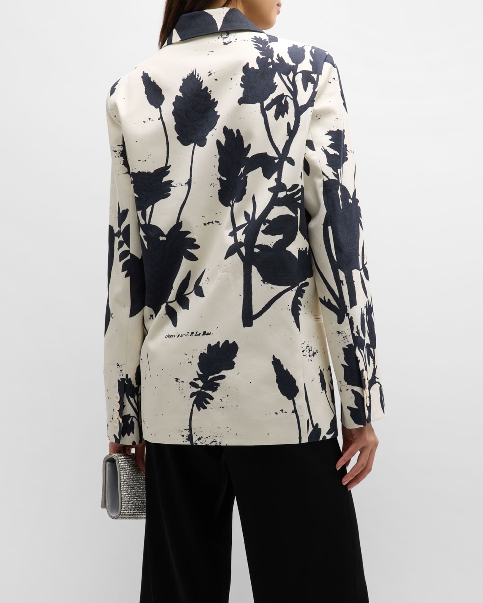 Libertine Cyanotypes-Print Double-Breasted Blazer Jacket | Neiman Marcus