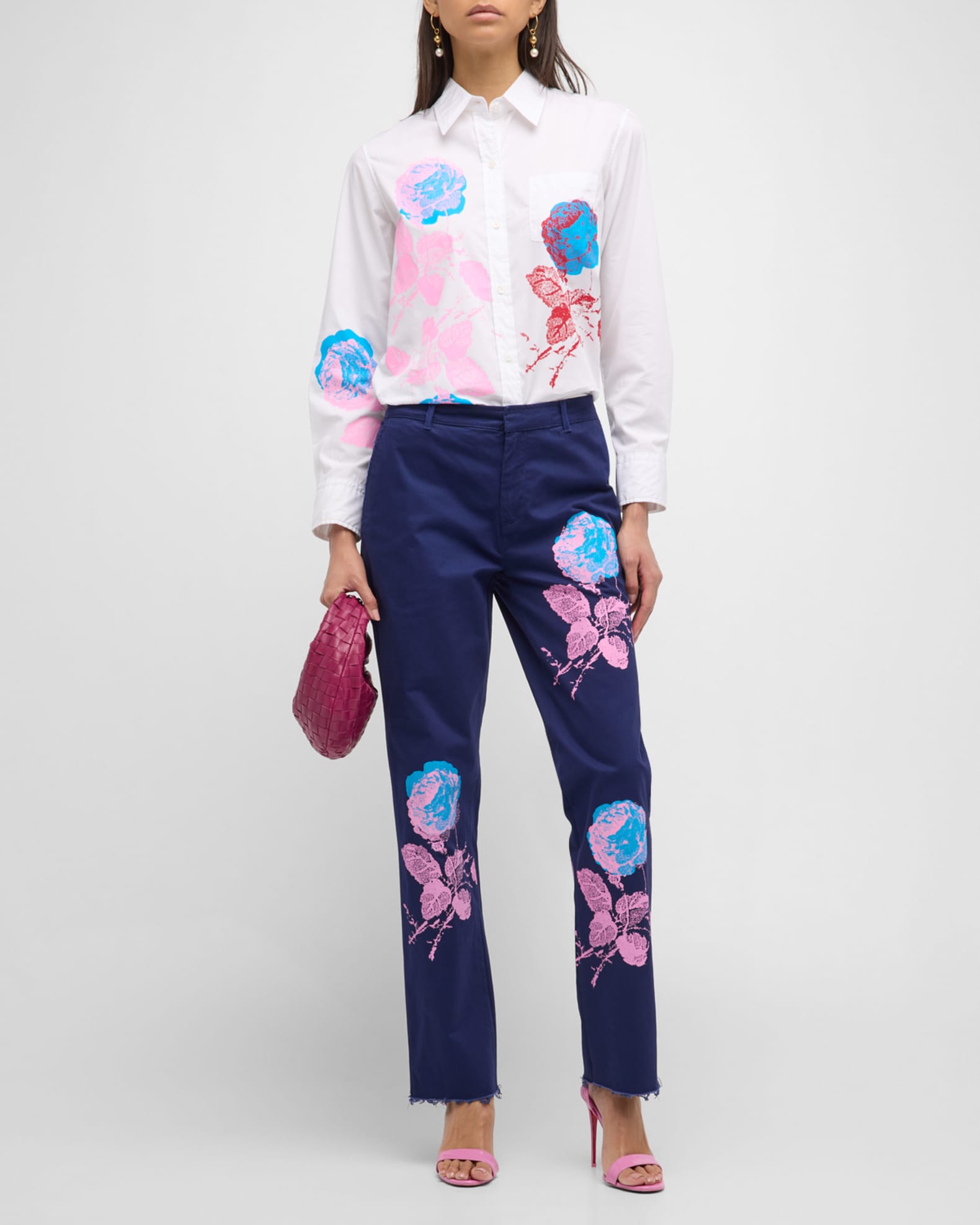 Libertine Stone Roses Chinos | Neiman Marcus