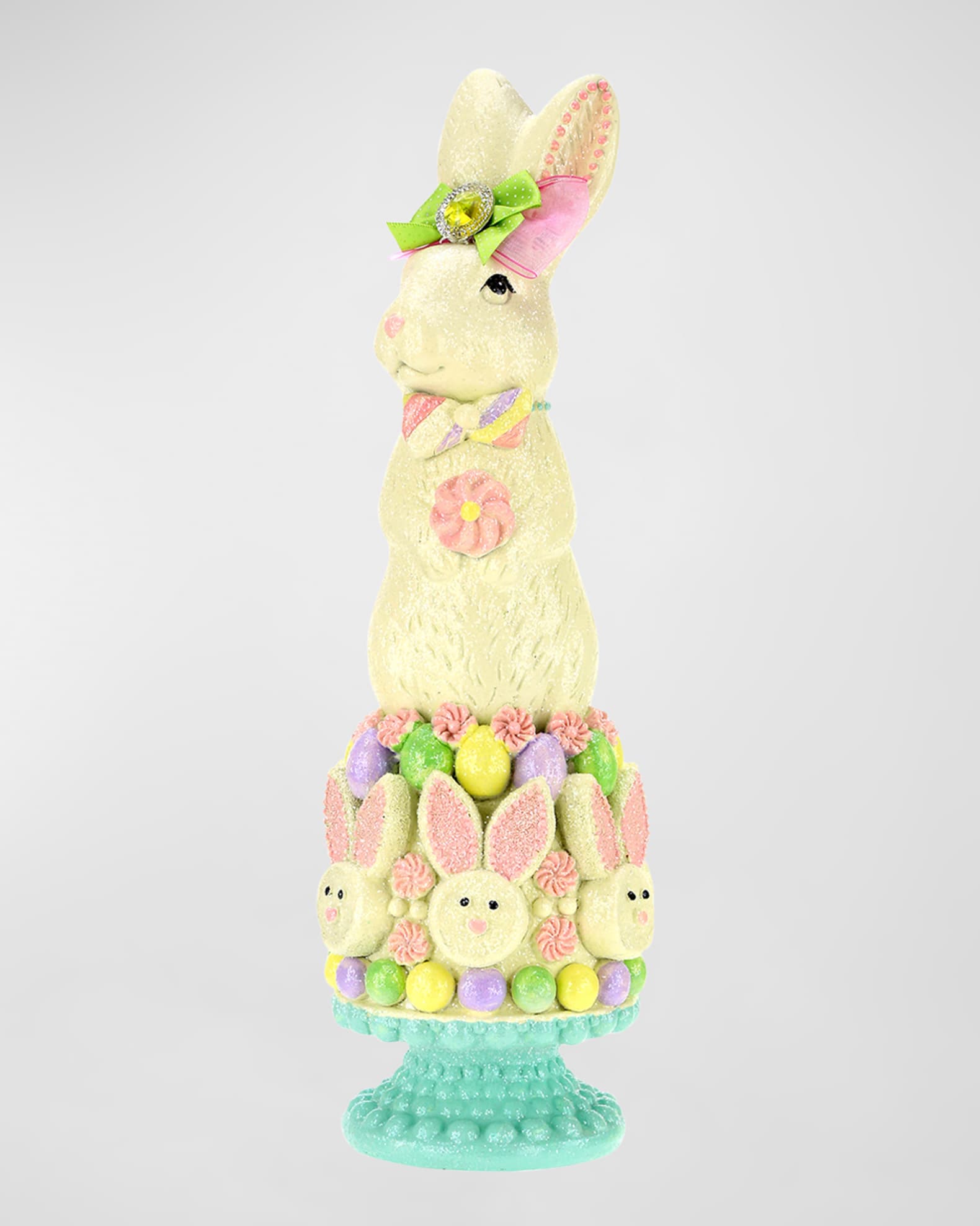 Mark Roberts Jeweled Glittered Rabbit Finial - 13" | Neiman Marcus