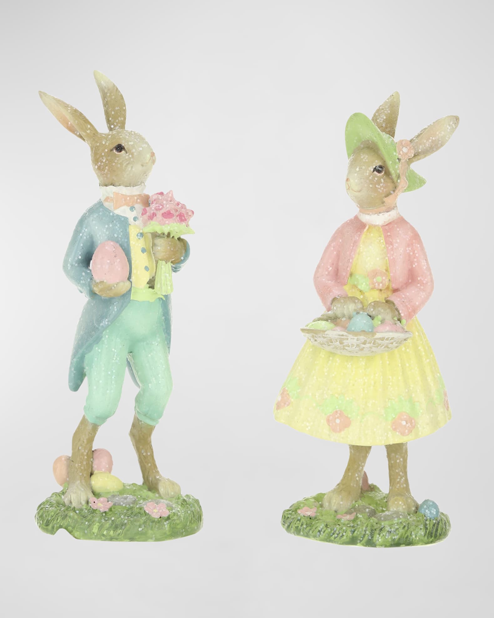 Mark Roberts Rabbit Easter Morning, Set of 2 - 5" | Neiman Marcus