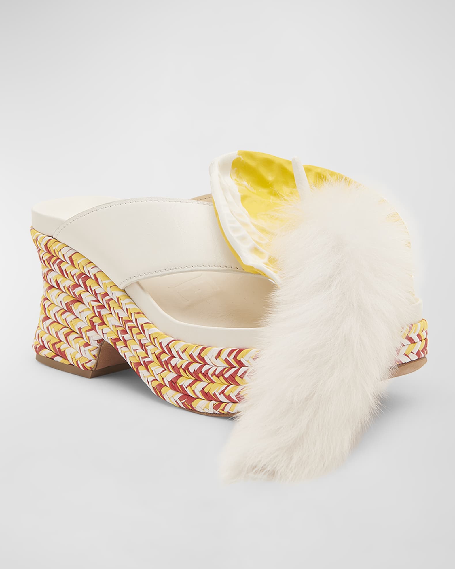 Loewe Petal Thong Platform Sandals | Neiman Marcus