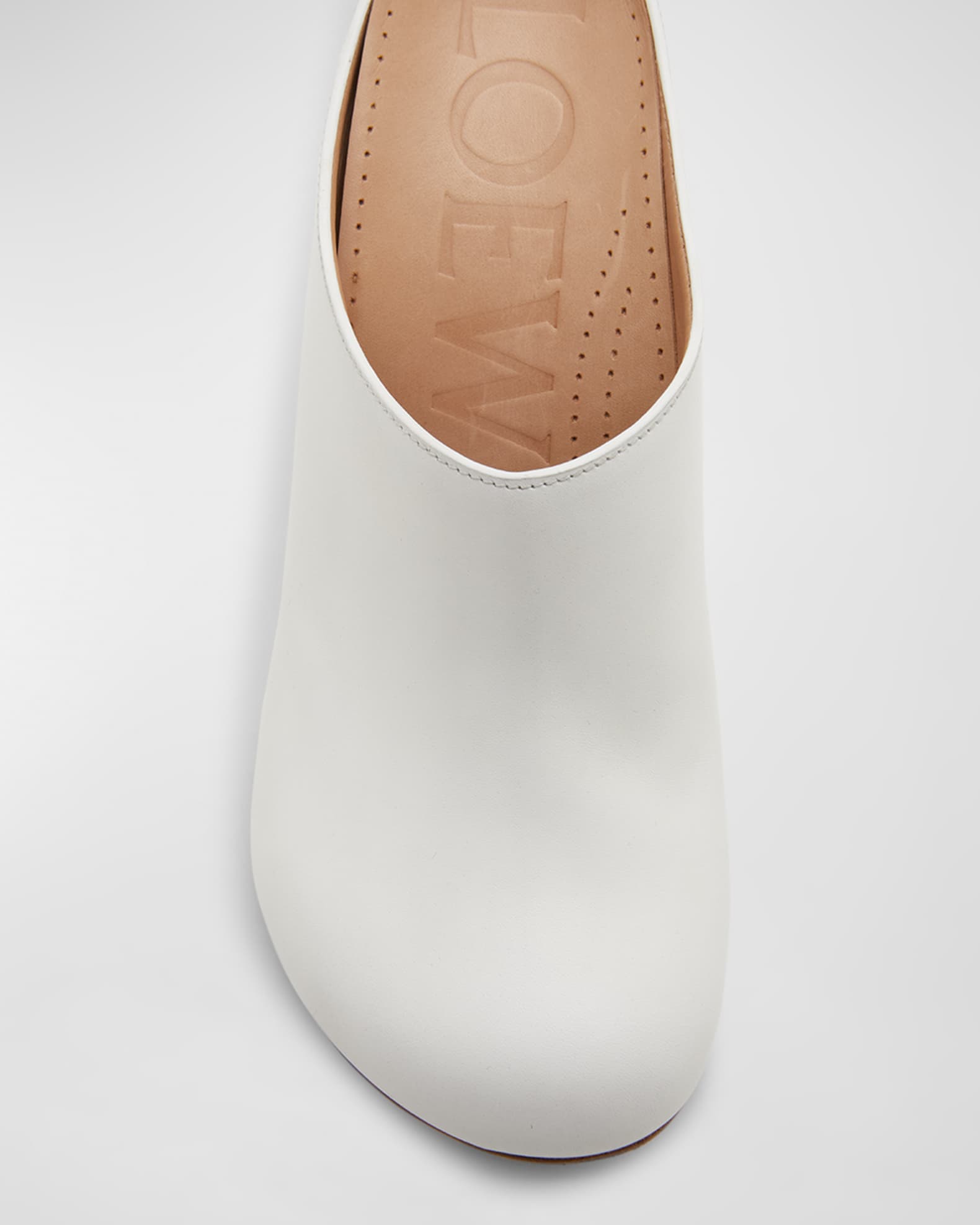 Loewe Terra Leather Stiletto Mule Clogs | Neiman Marcus