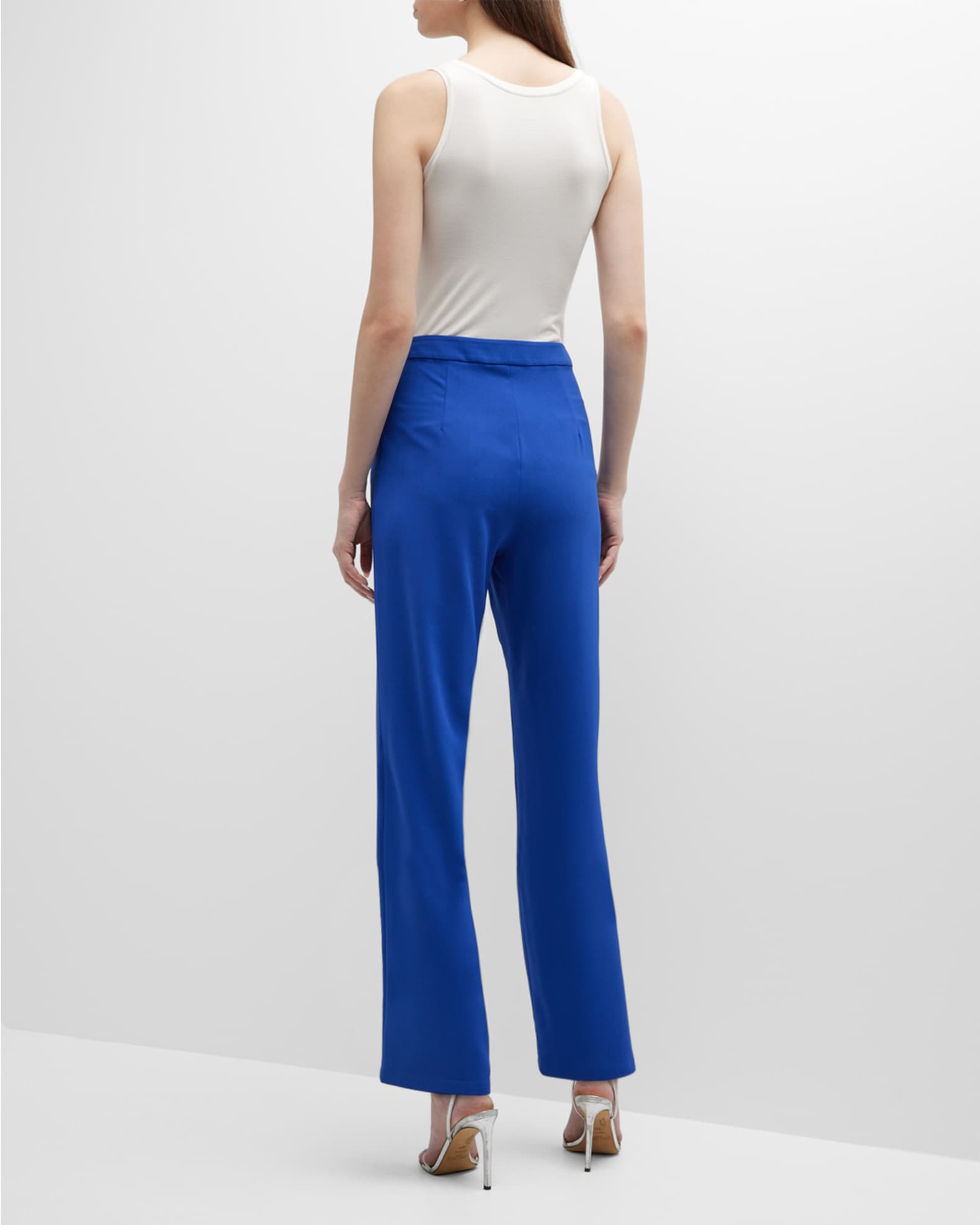 Misook High-Rise Bootcut Pants | Neiman Marcus