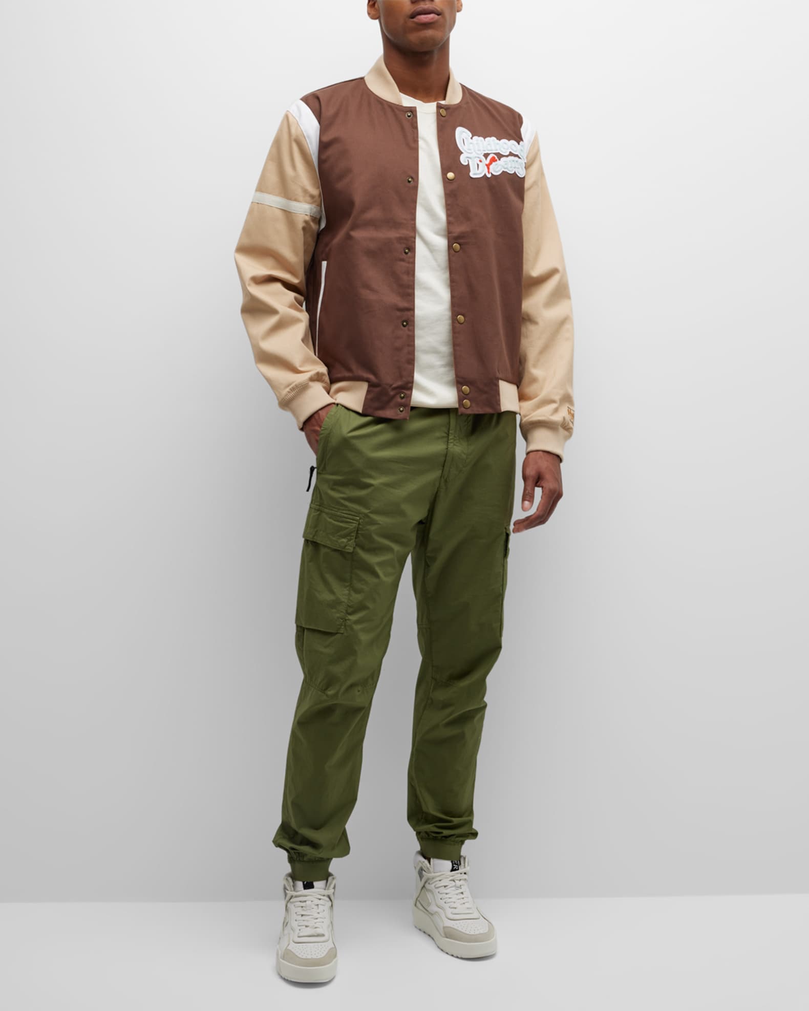 Puma x Childhood Dreams Men's Reversible Varsity Jacket | Neiman Marcus