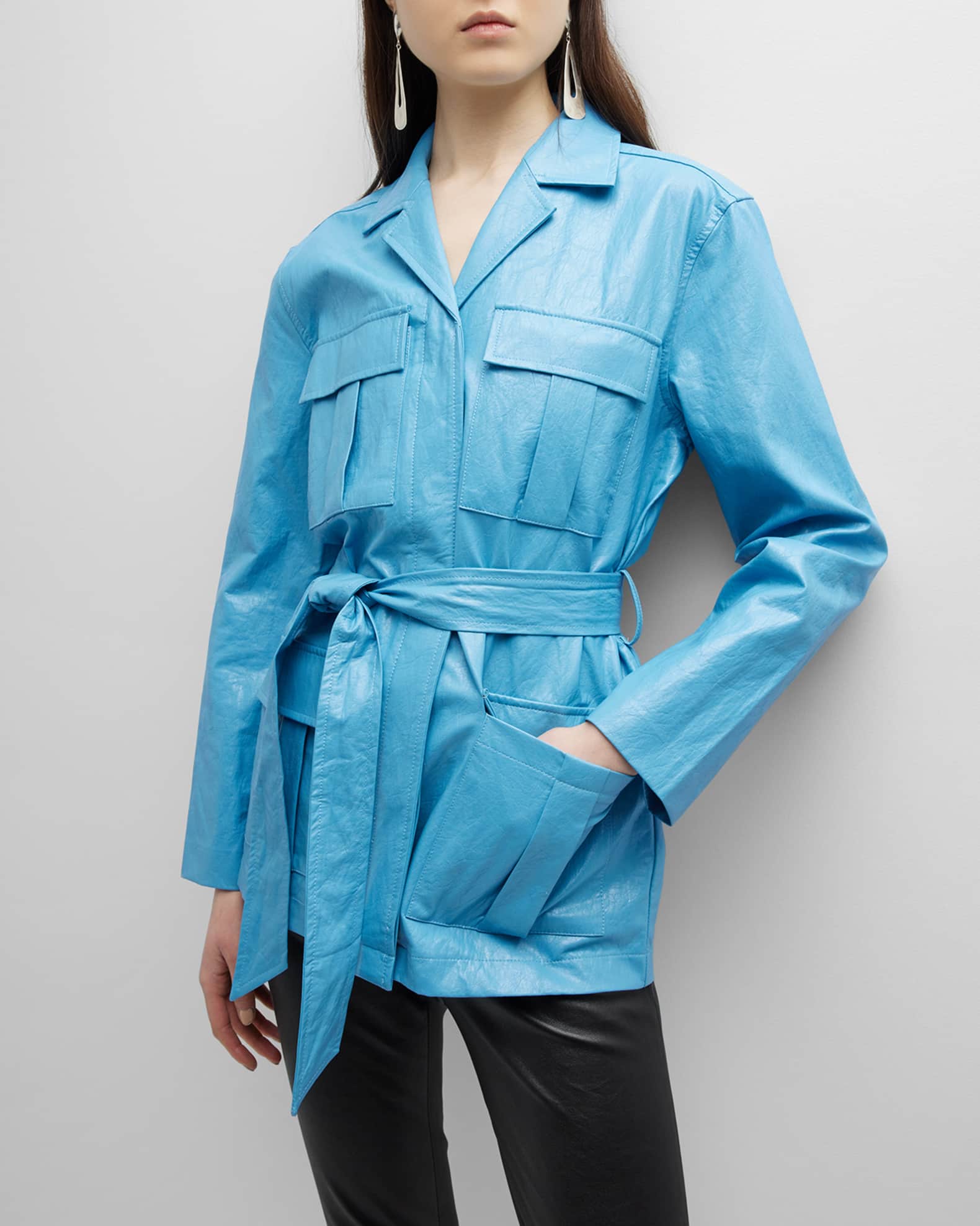 Rails Romily Faux Leather Utility Jacket | Neiman Marcus