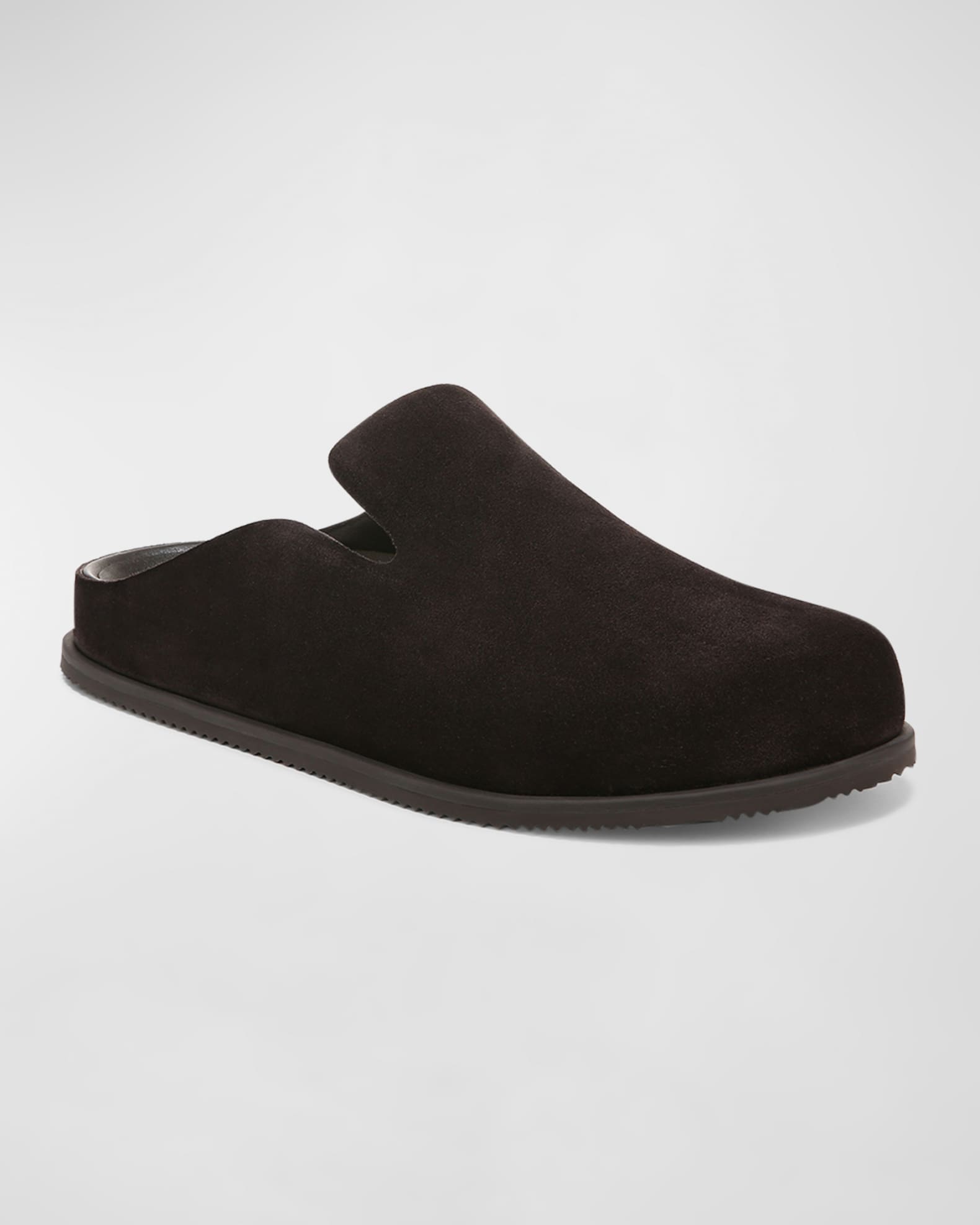 Vince Men's Decker Leather Clog Slides | Neiman Marcus