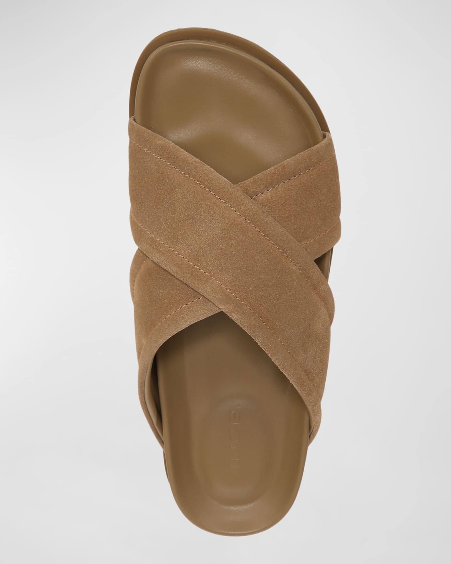 Vince Men's Derek Crisscross Leather Slides | Neiman Marcus