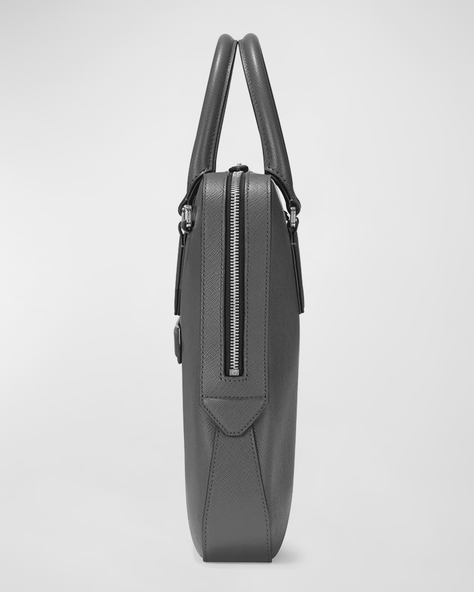 Montblanc Men's Sartorial Slim Leather Briefcase | Neiman Marcus
