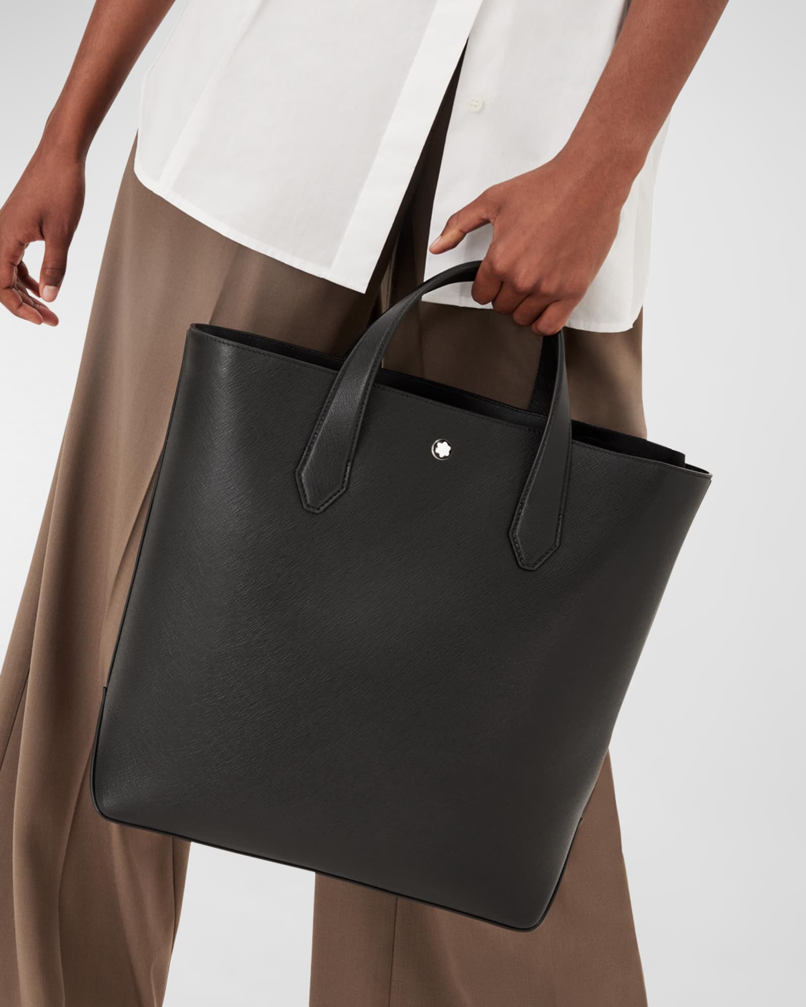 Montblanc Men's Sartorial Leather Tote Bag | Neiman Marcus