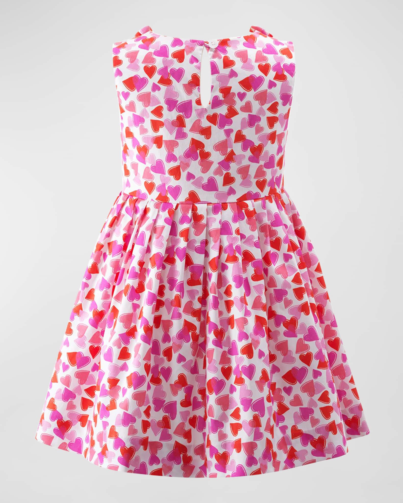 Rachel Riley Girl's Confetti Multicolor Hearts Valentine's Day Dress ...