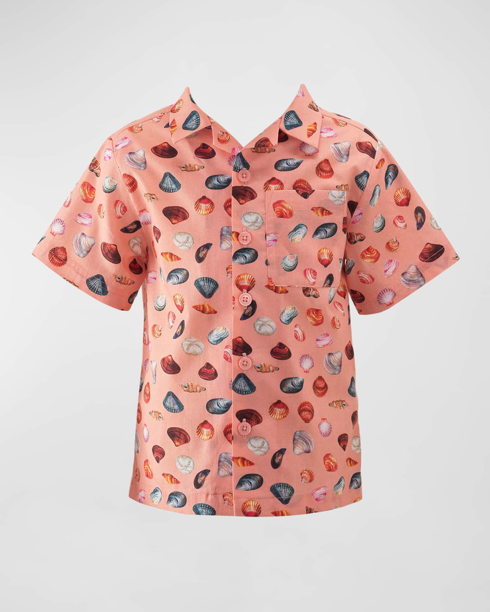 Rachel Riley Boy's Sandy Beach Shirt, Size 2-10 | Neiman Marcus