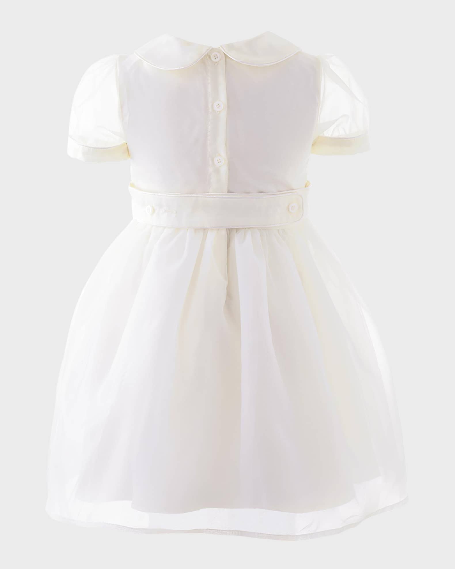 Rachel Riley Girl's Organza Pintuck Dress, Size 2-10 | Neiman Marcus