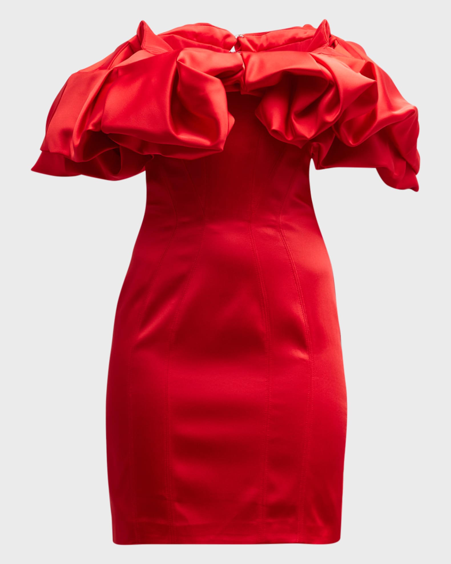 GIGII'S Vienna Off-Shoulder Ruffle Mini Dress | Neiman Marcus