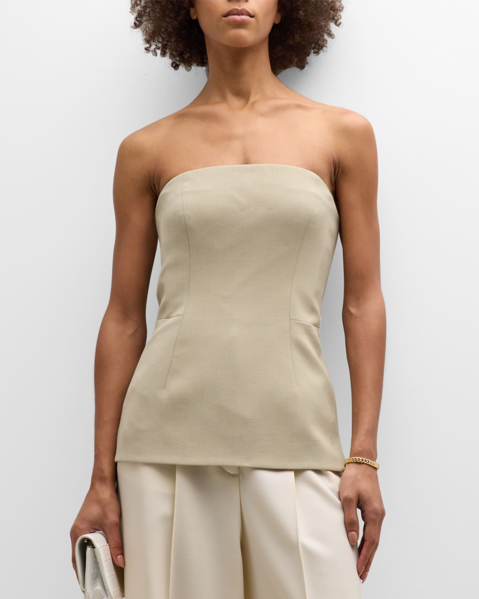 Tove Agata Strapless Fitted Top | Neiman Marcus