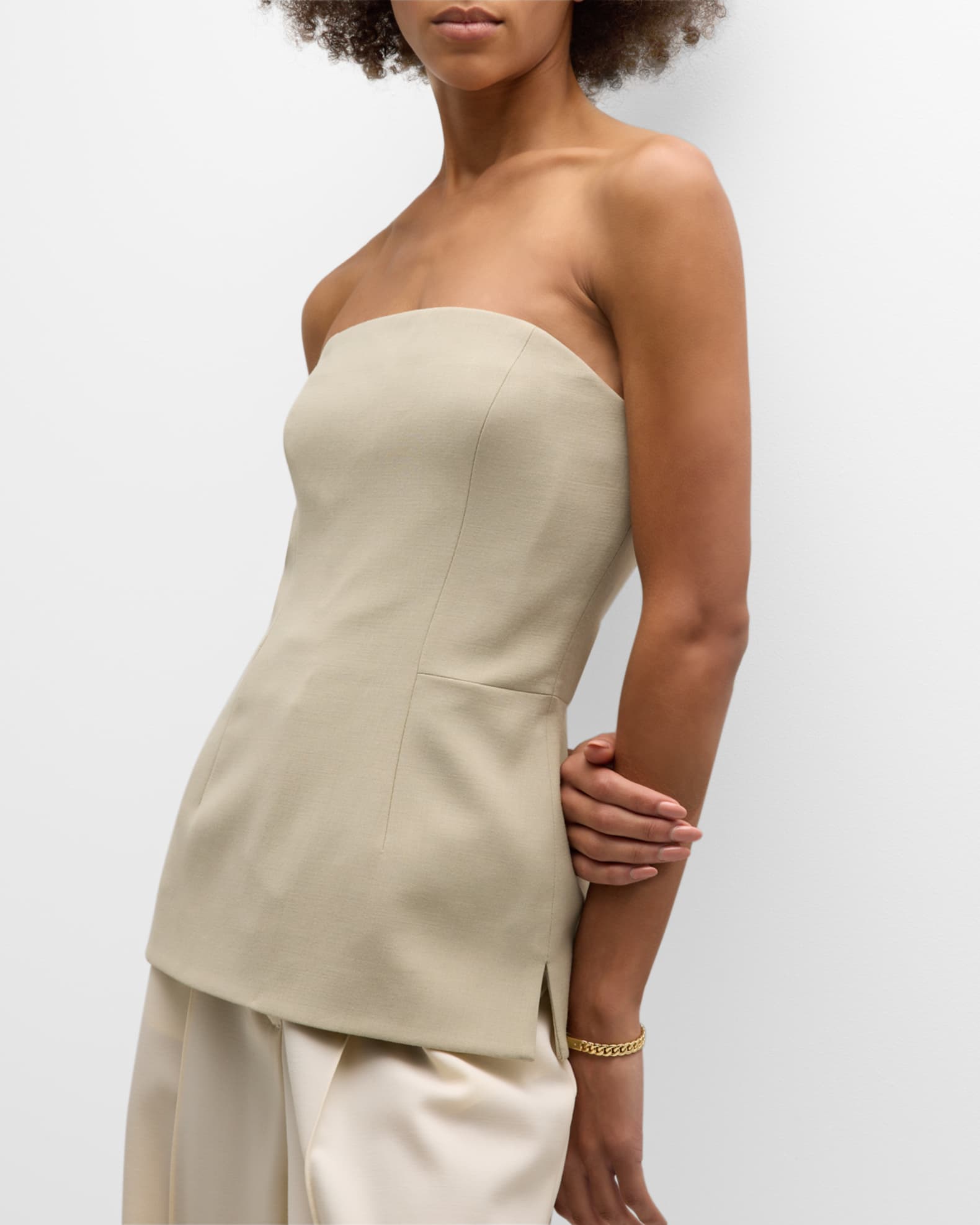 Tove Agata Strapless Fitted Top | Neiman Marcus