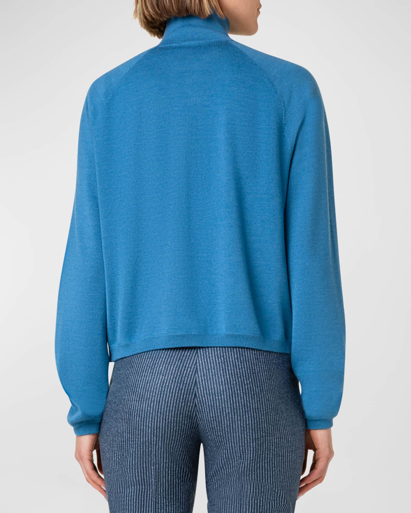 Akris Reversible Wool Short Knit Jacket | Neiman Marcus