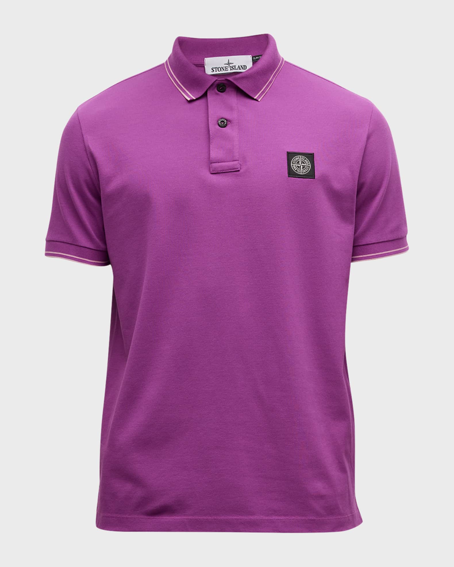 Stone Island Men's Stretch-Knit Polo Shirt | Neiman Marcus