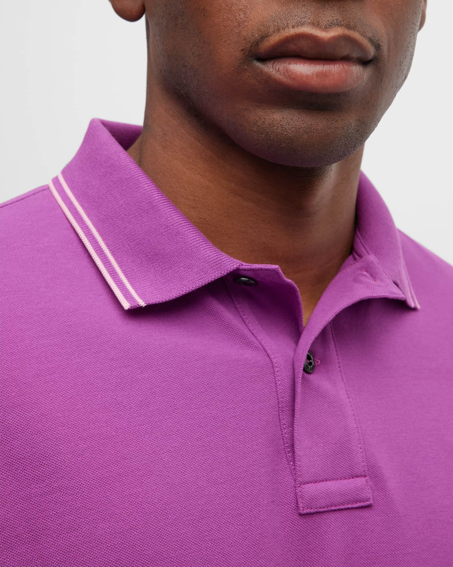 Stone Island Men's Stretch-Knit Polo Shirt | Neiman Marcus