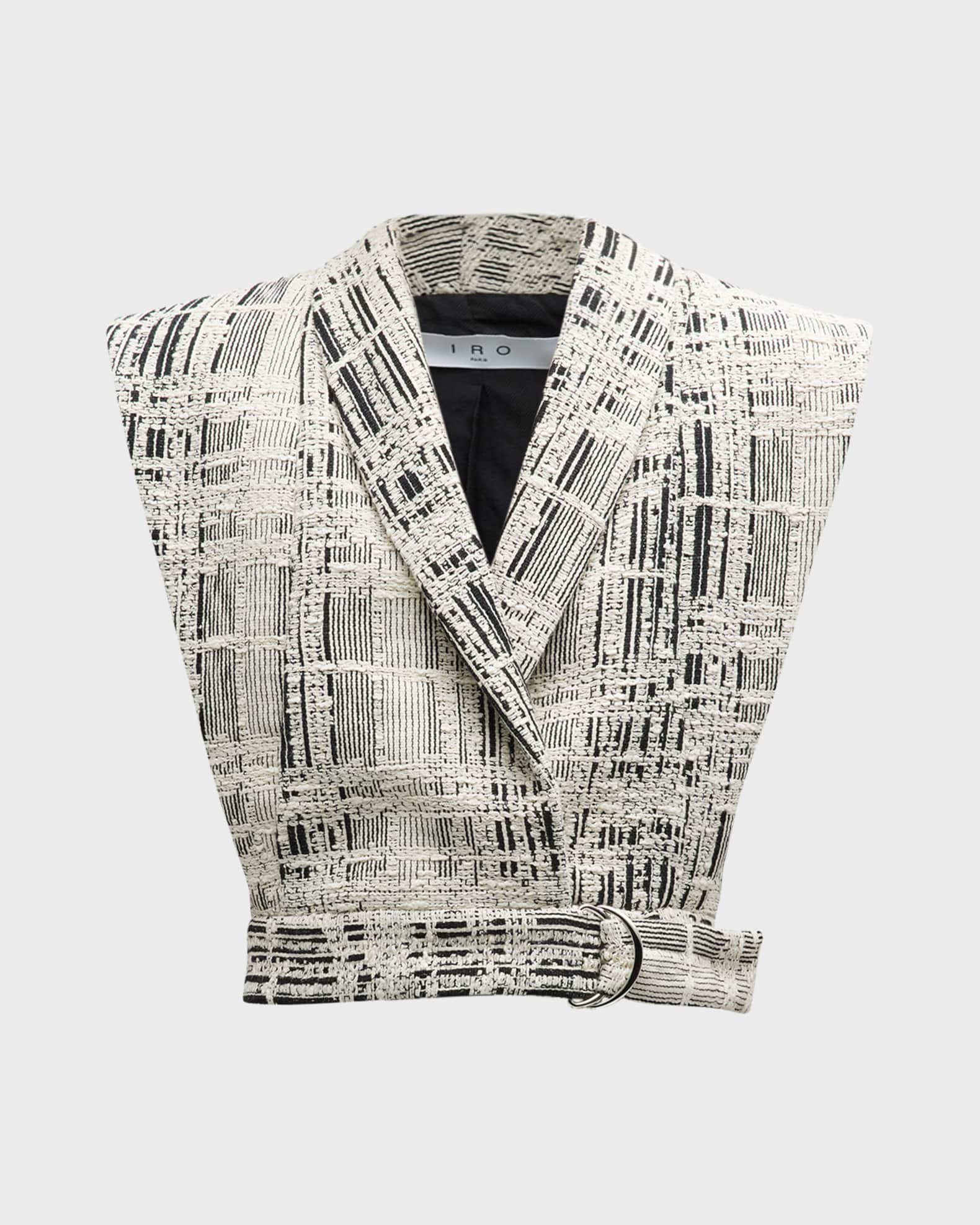 Iro Quira Cropped Boxy Vest | Neiman Marcus