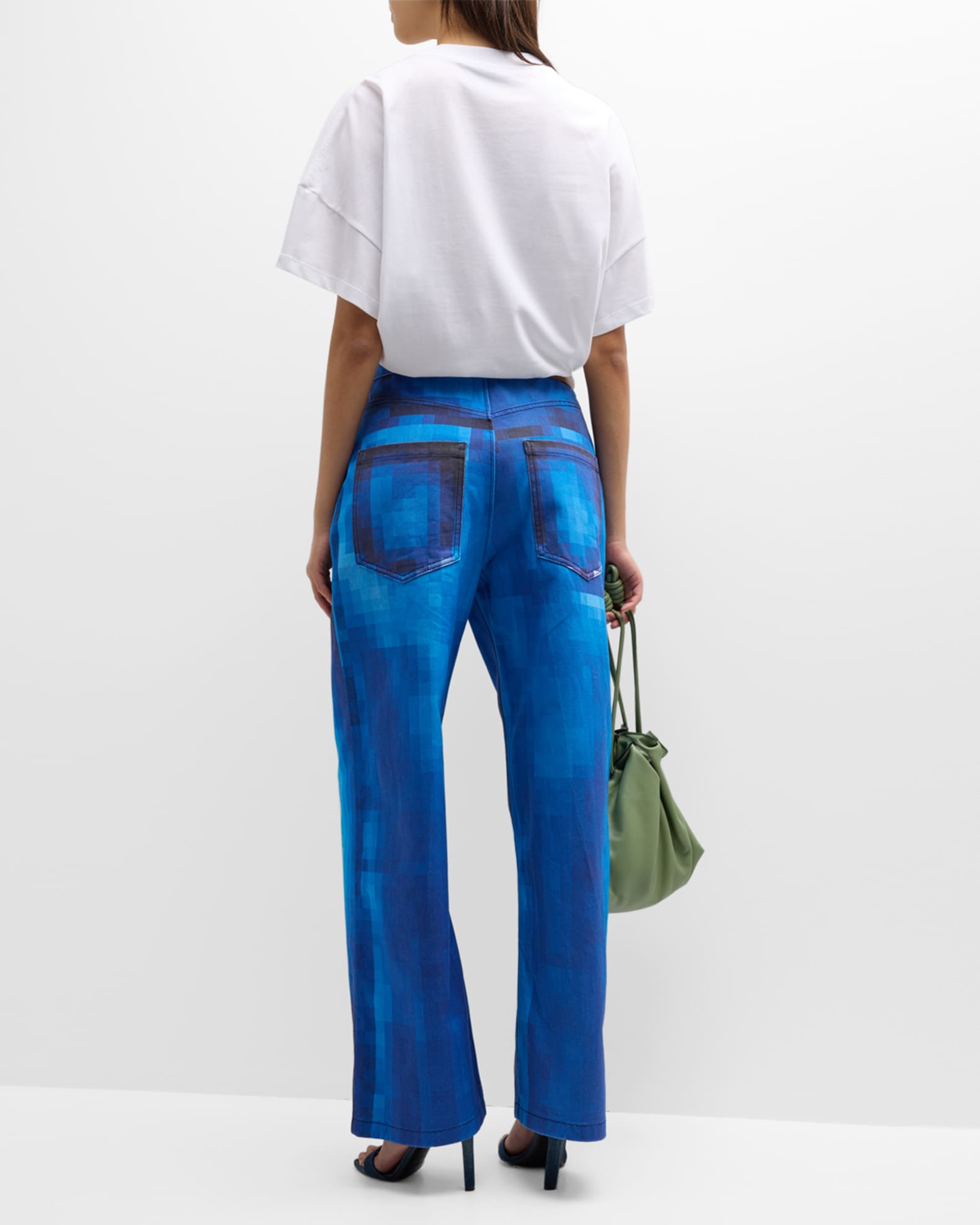 Loewe Pixelated Baggy Jeans | Neiman Marcus
